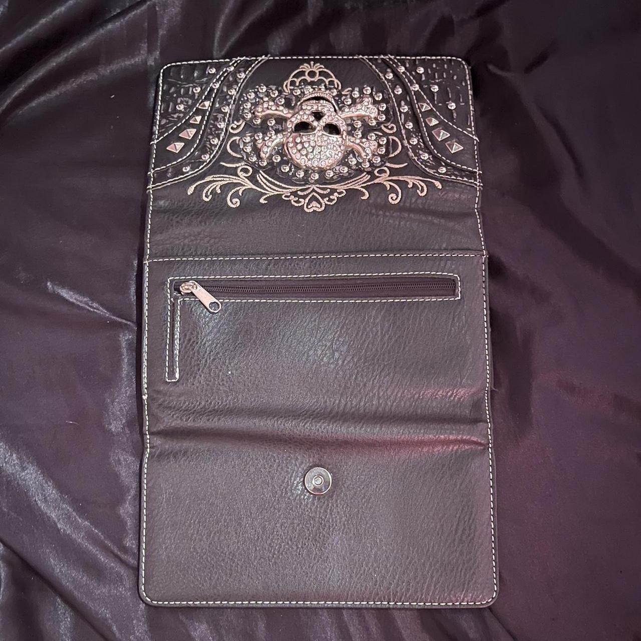 Cute skull wallet Beautiful skull wallet with real... - Depop
