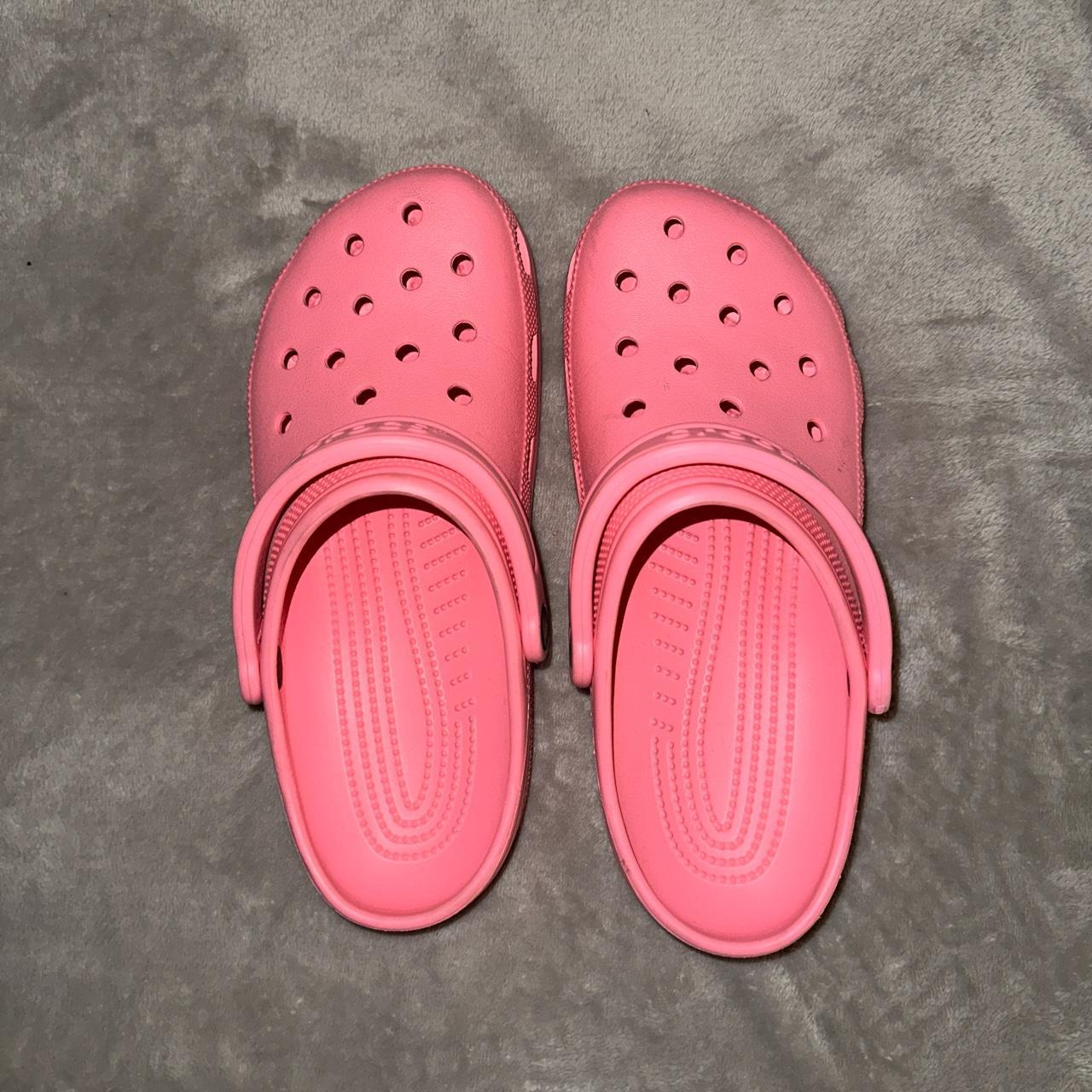pink crocs when worn a few times (i can clean them) - Depop