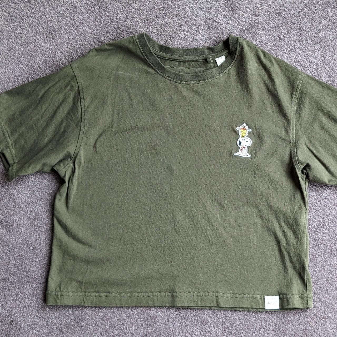 Element X Peanuts/Snoopy cropped boxy T-shirt. Size... - Depop