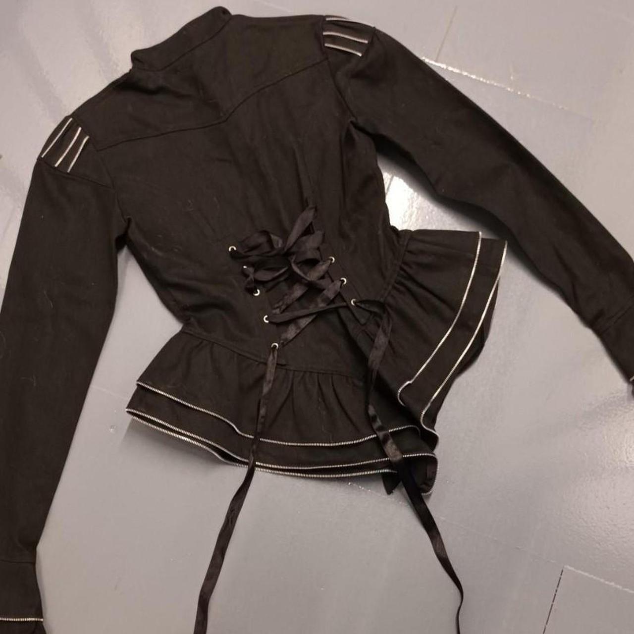 Rare 90s Trad Goth Demonia Corset Jacket by... - Depop