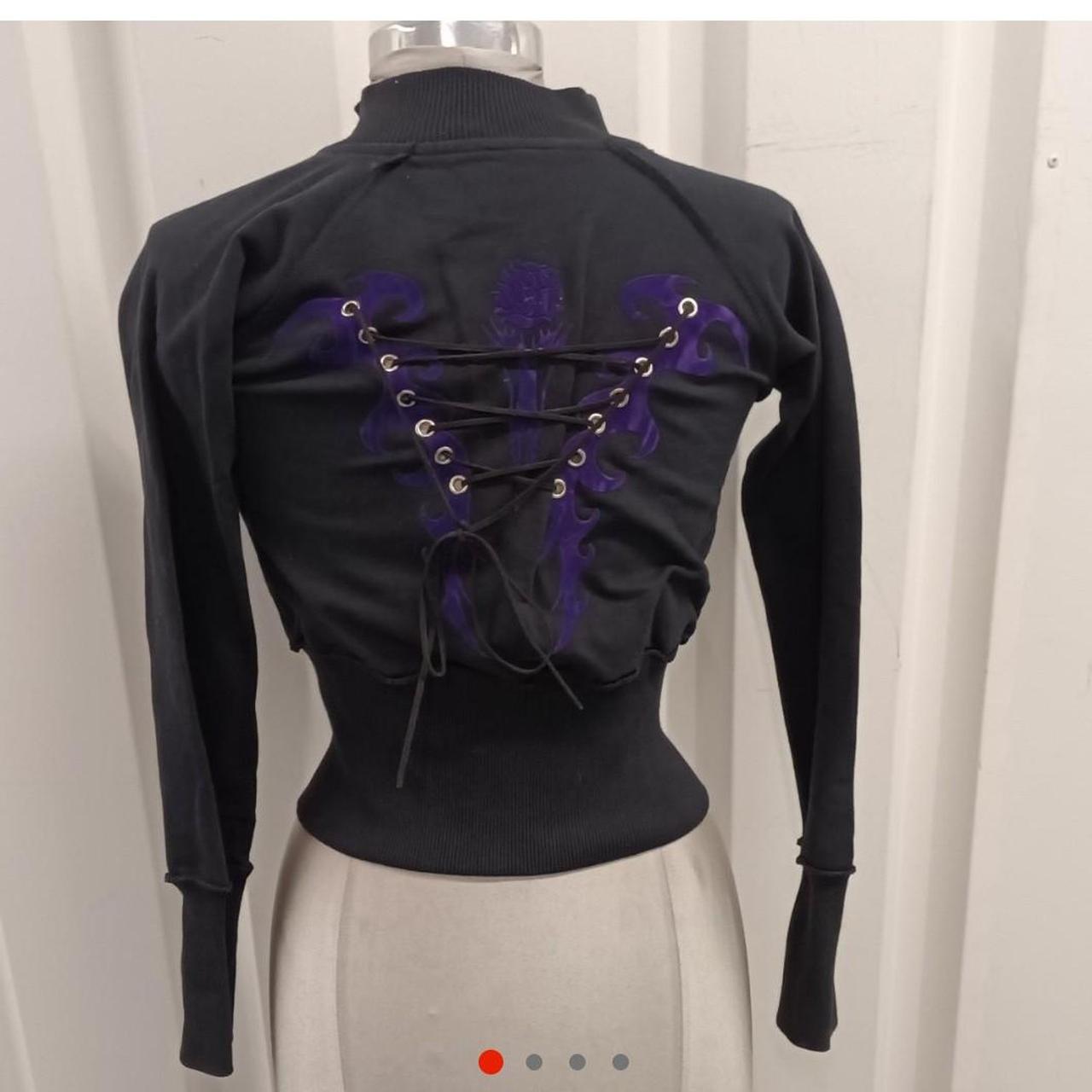 Super Rare 90s Trad Goth Corset Jacket by Strange... - Depop