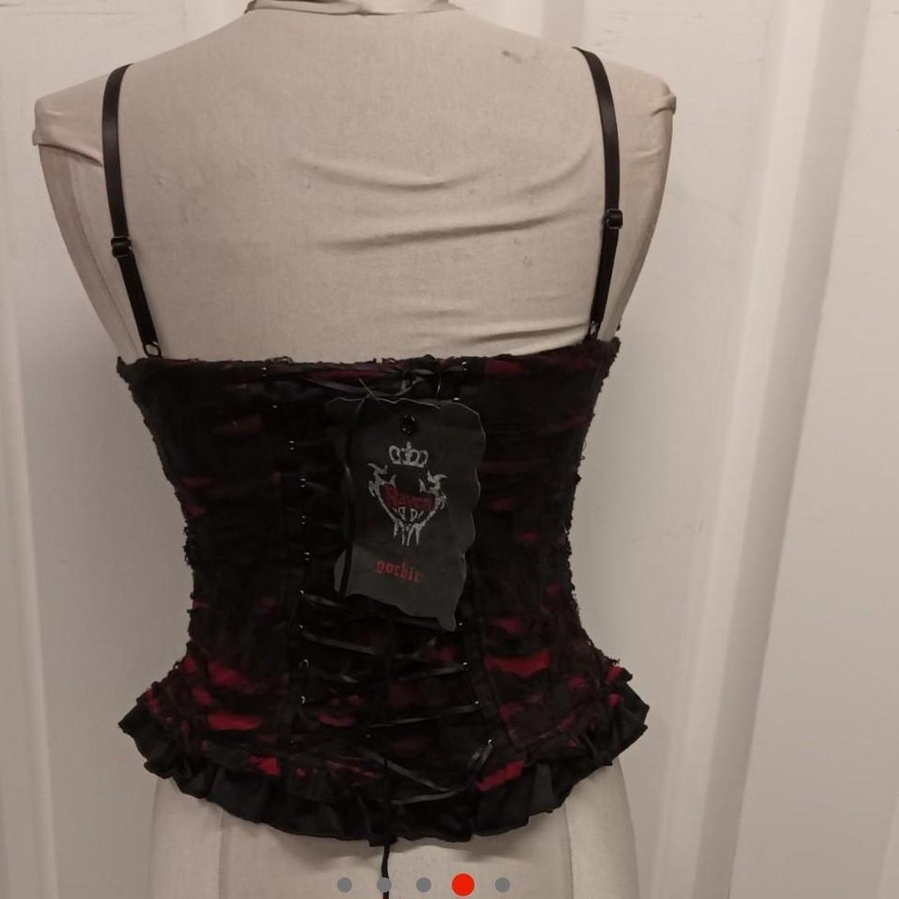 LIMITED EDITION. Trad Goth/Vampire Corset Shredded... - Depop
