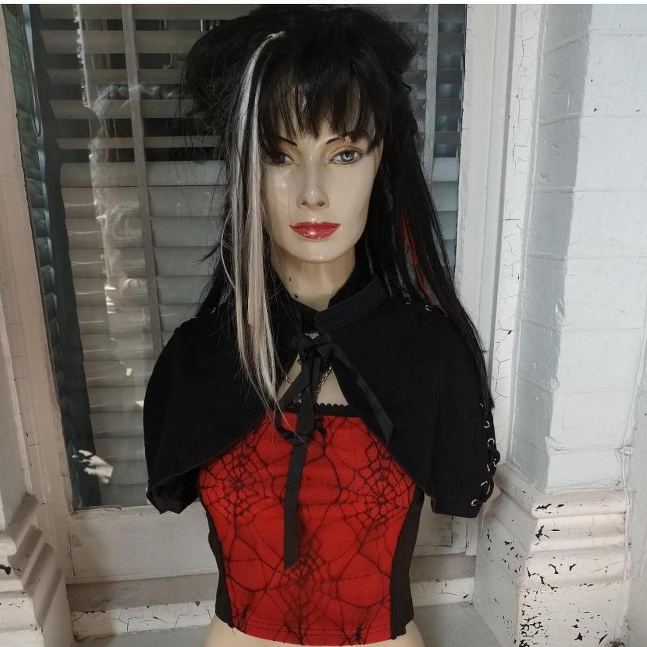 Ultra and Discontinued Trad Goth mini Corset capette... - Depop