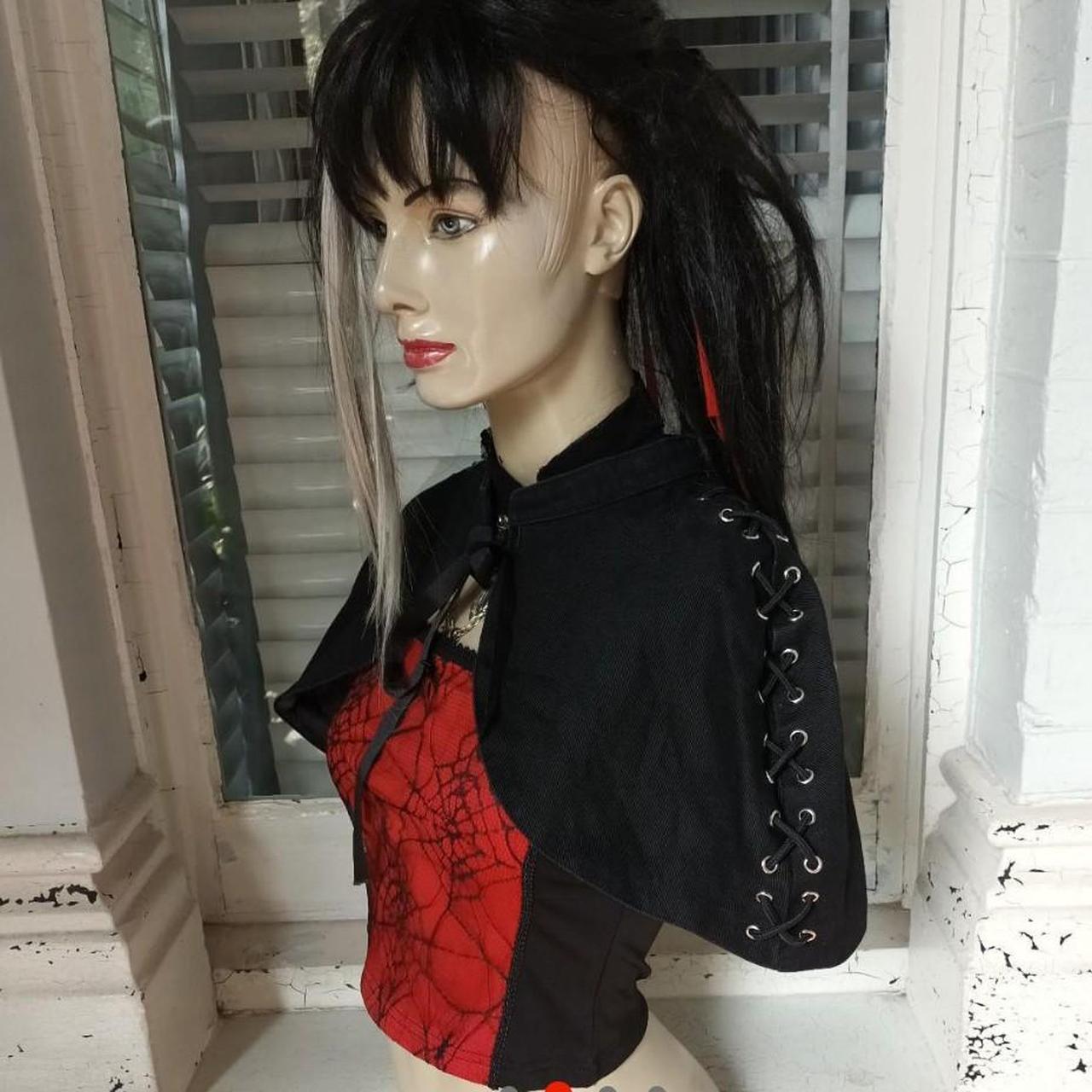 Ultra and Discontinued Trad Goth mini Corset capette... - Depop