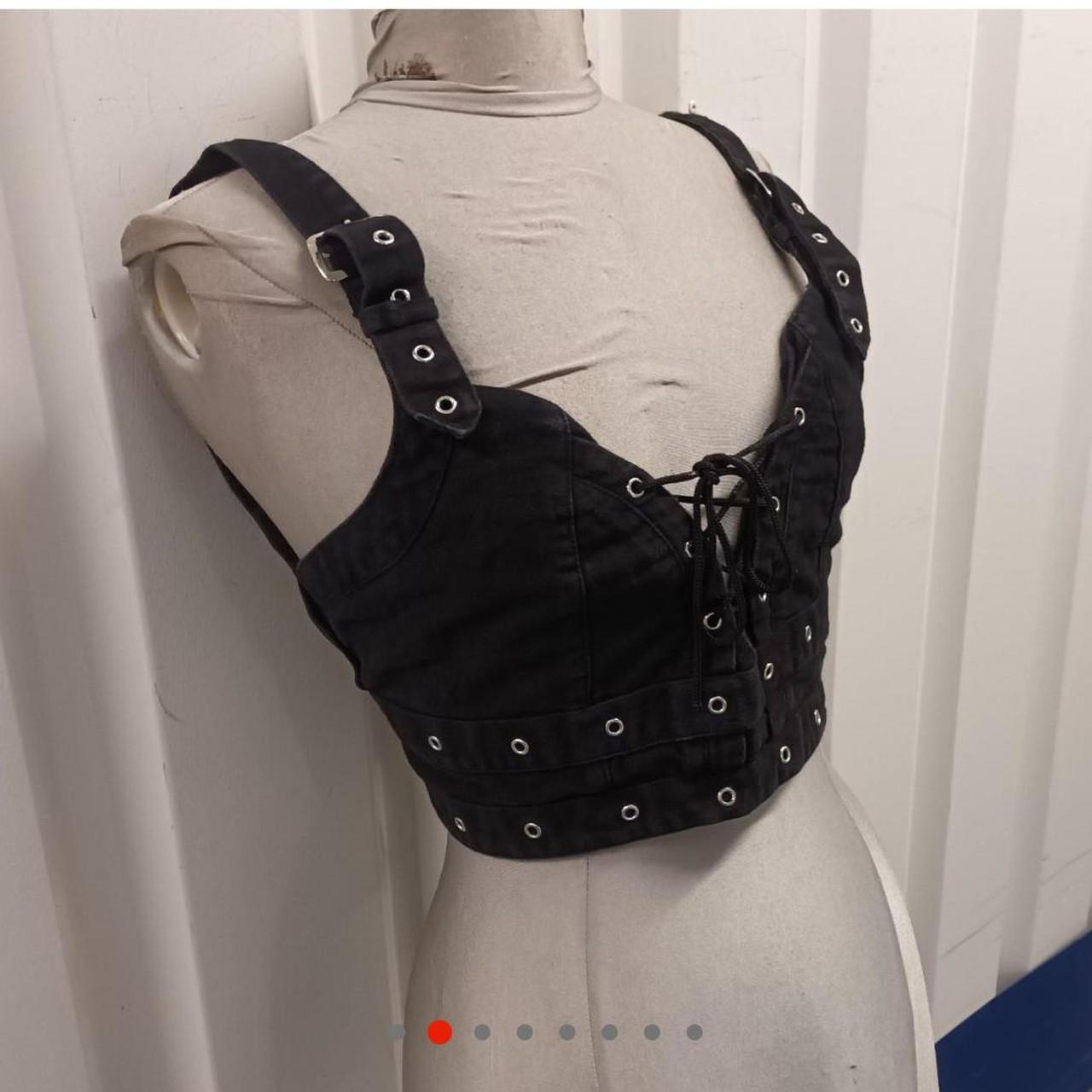 90s Trad Goth/Post Apocalyptic Corset Suicide... - Depop