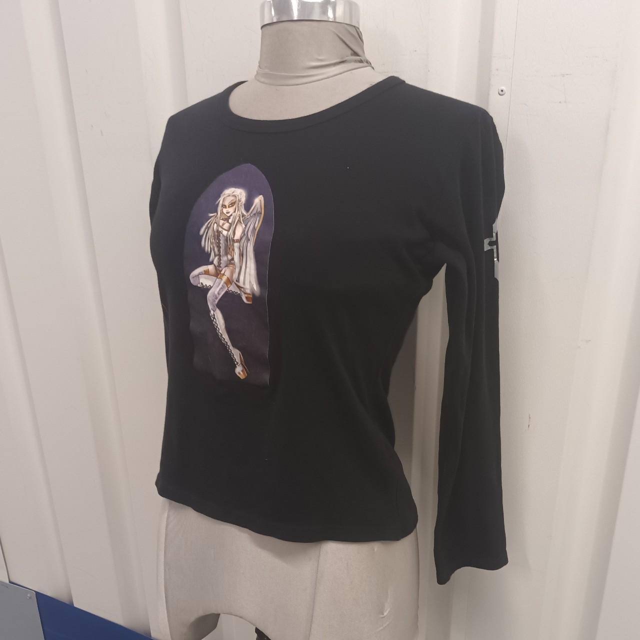 90s Trad Goth "Angel"Goth Girltop by Strangeways. ... - Depop