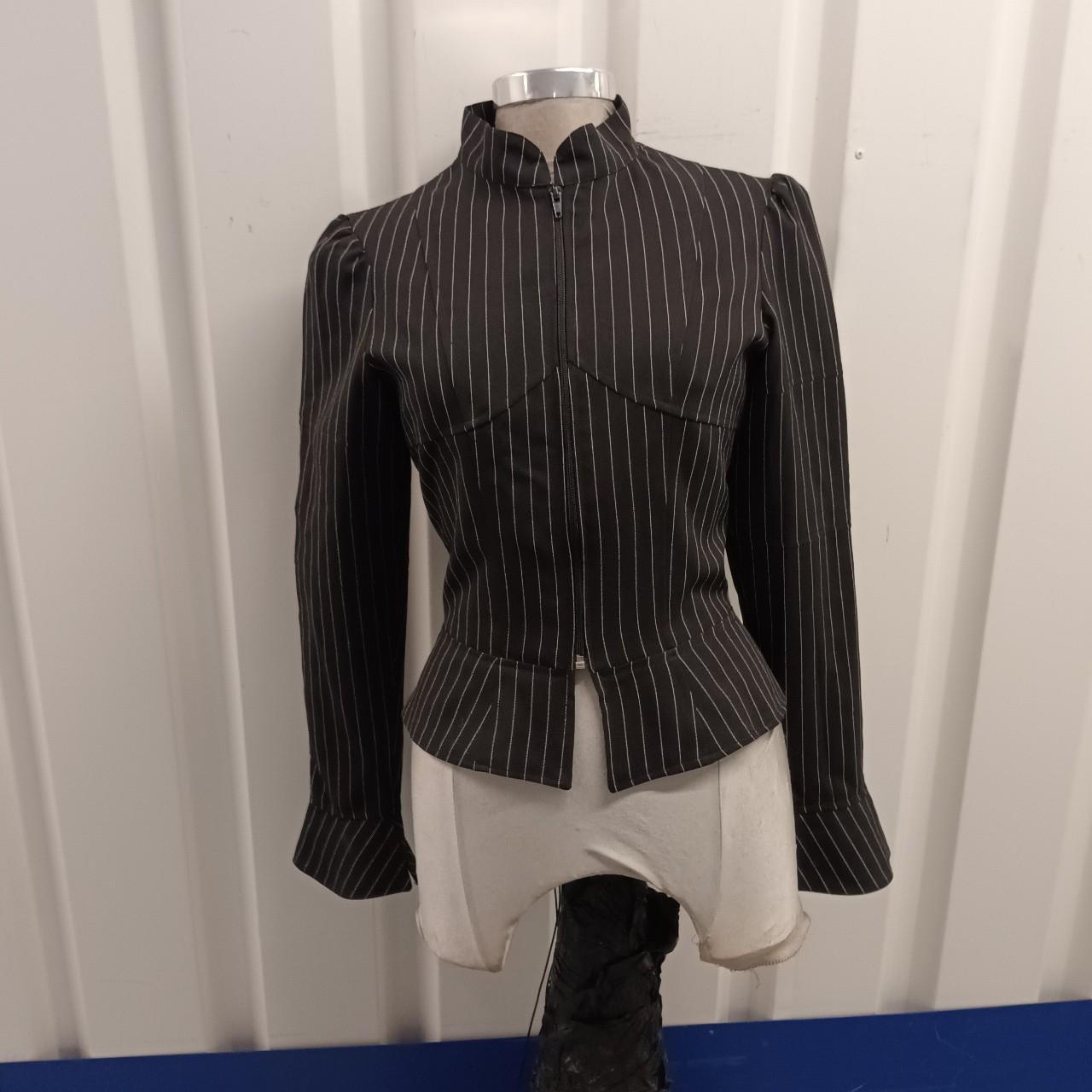 Discontinued 90s Trad Goth Cooperate Corset Jacket... - Depop