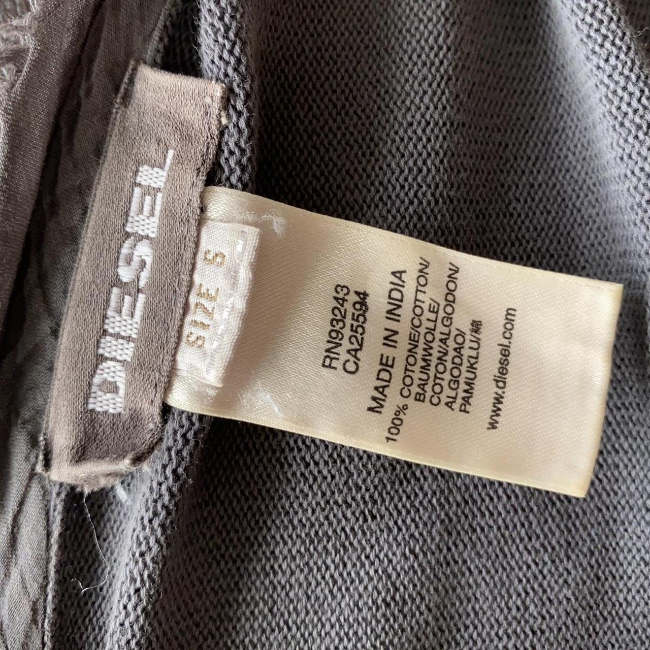 amazing grey vintage diesel top tag says s, fits... - Depop