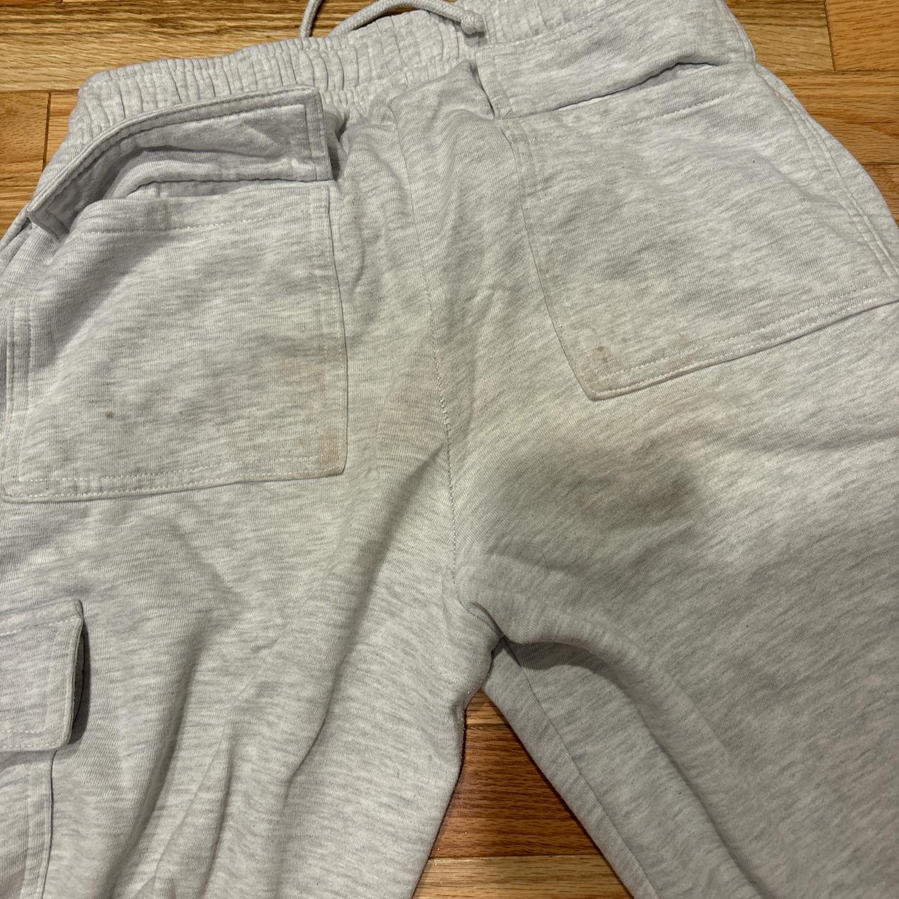 Grey garage cargo sweatpants size medium Super cute... - Depop