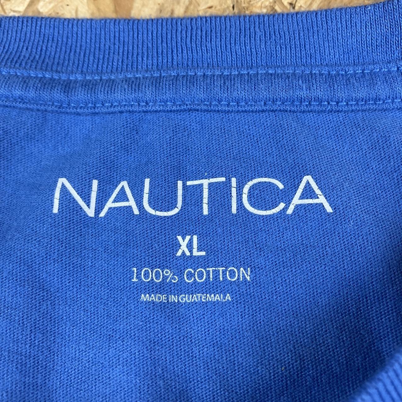 Nautica Men's Blue T-shirt | Depop