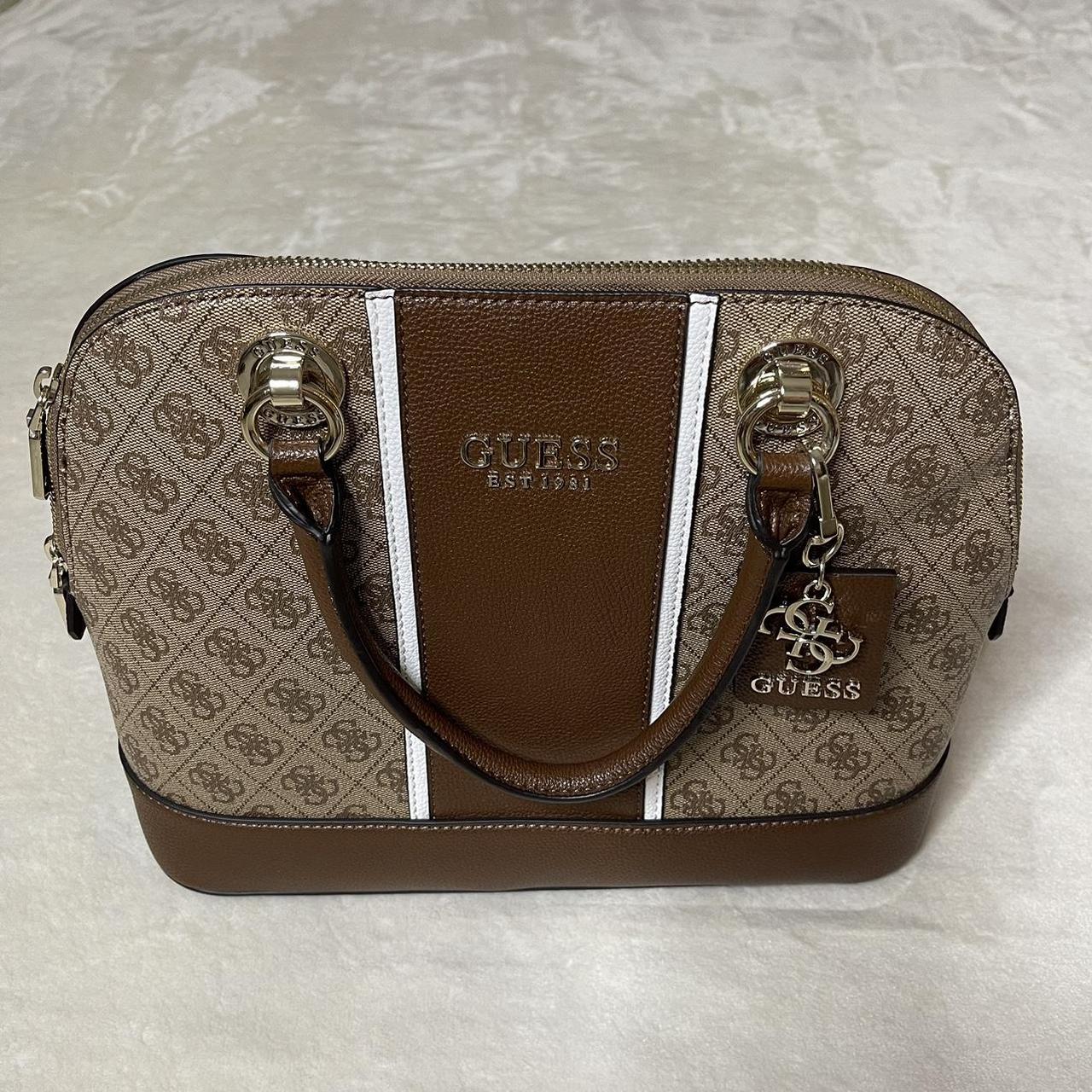Guess Women's Brown and Tan Bag | Depop
