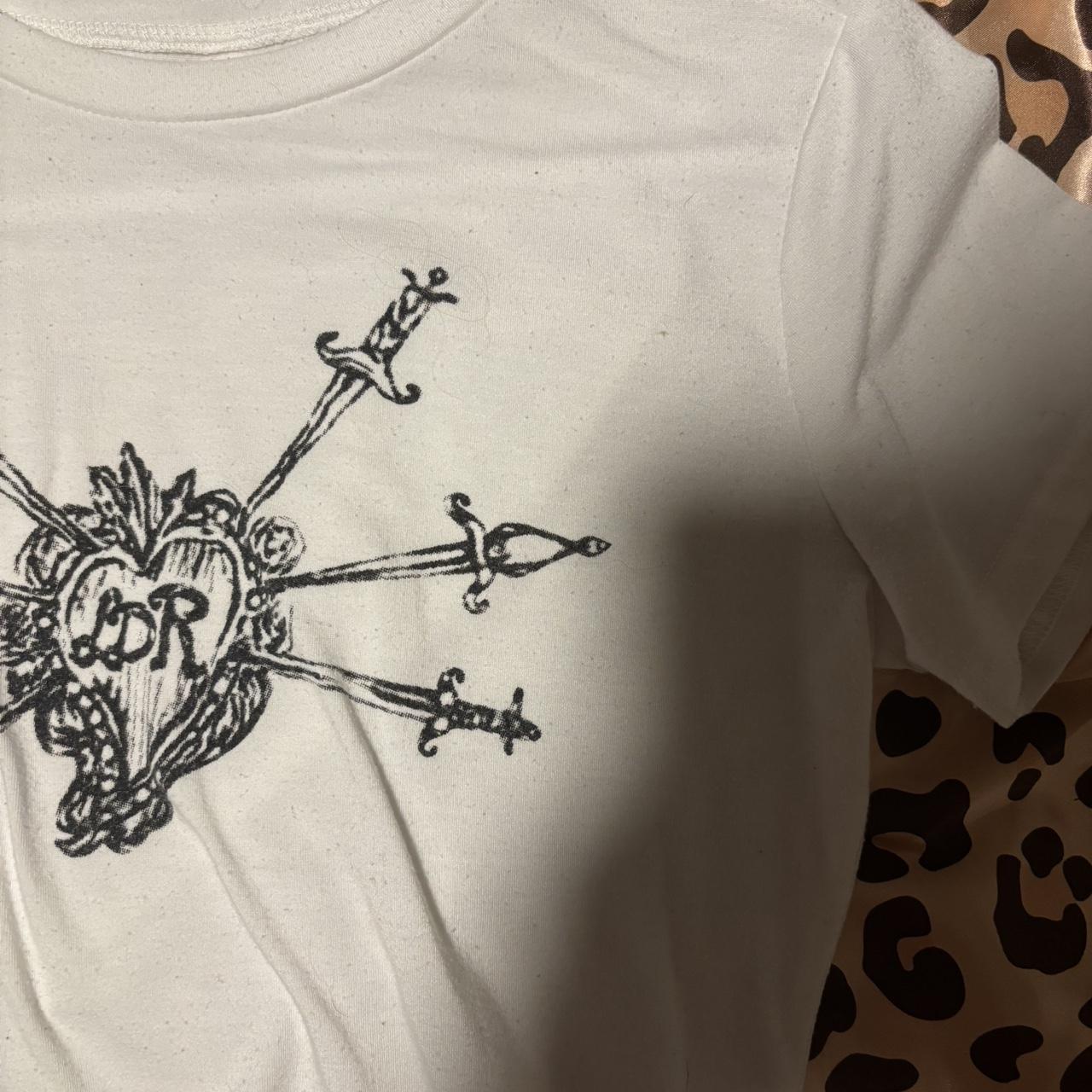 lana del rey seven swords tee cropped #lanadelrey... - Depop