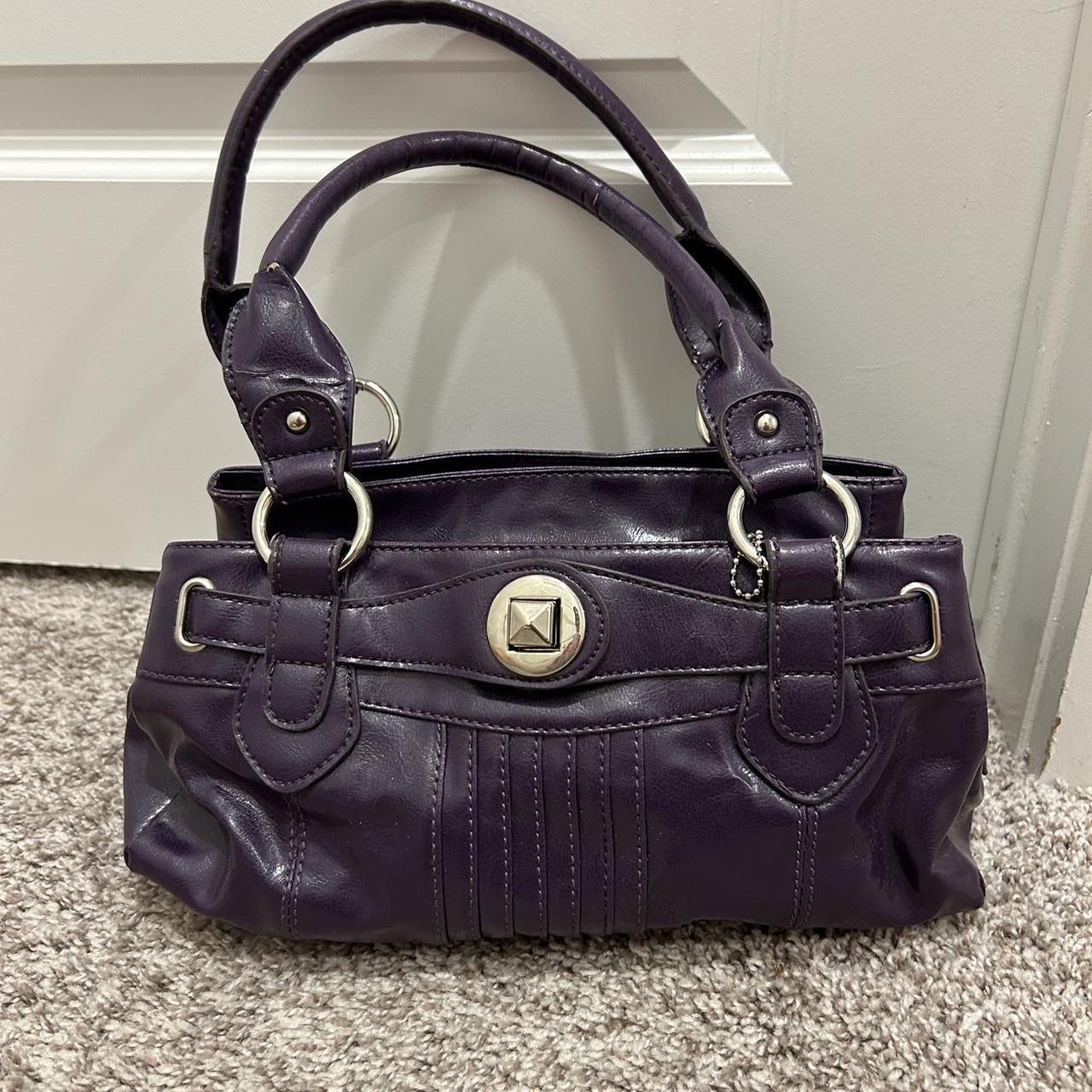 super cute thrifted purple Clarks Purse! minimal... - Depop