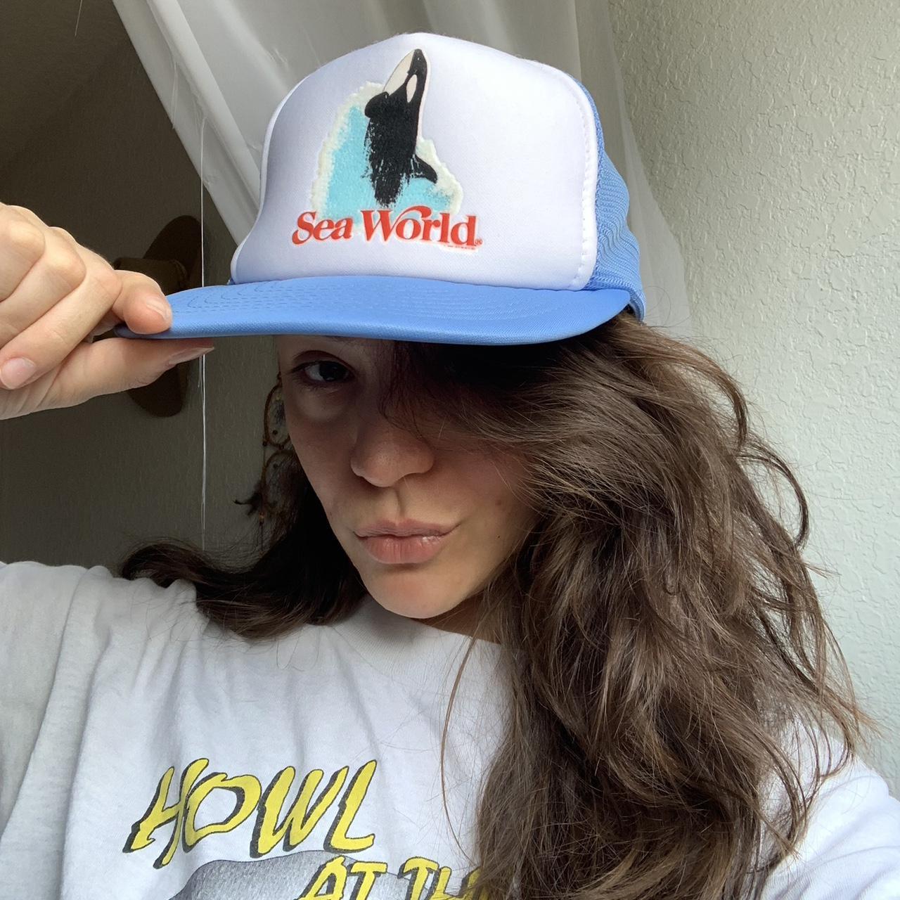 80s-90s Sea World sports cap #hat #cap #vintage... - Depop