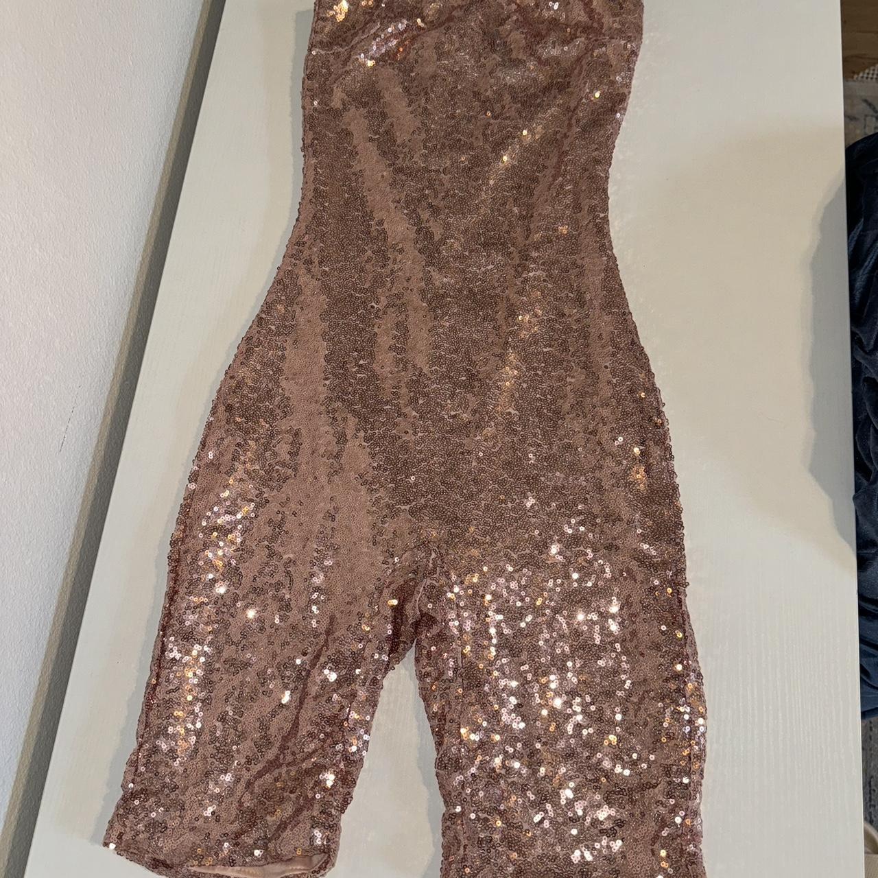 Pink glitter romper Kylie birthday romper Fashion... - Depop