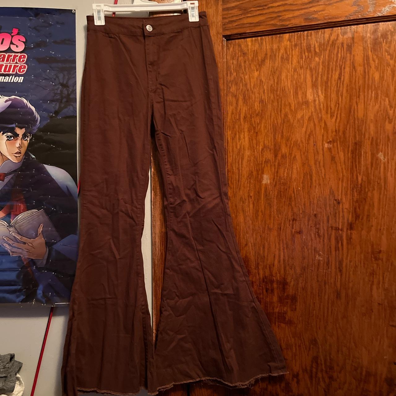 Brown flared pants! They are super cute and stylish.... - Depop