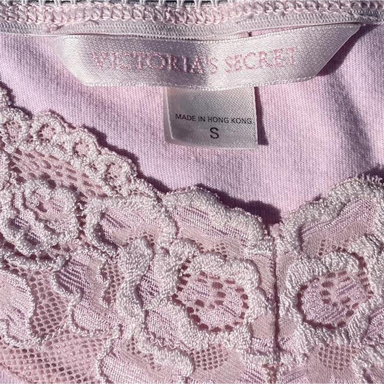 vintage victoria’s secret pink lace cami fits size... | Depop