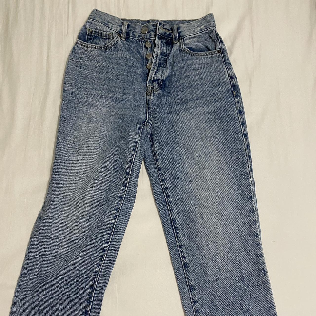 pacsun light wash high rise straight jean great... - Depop