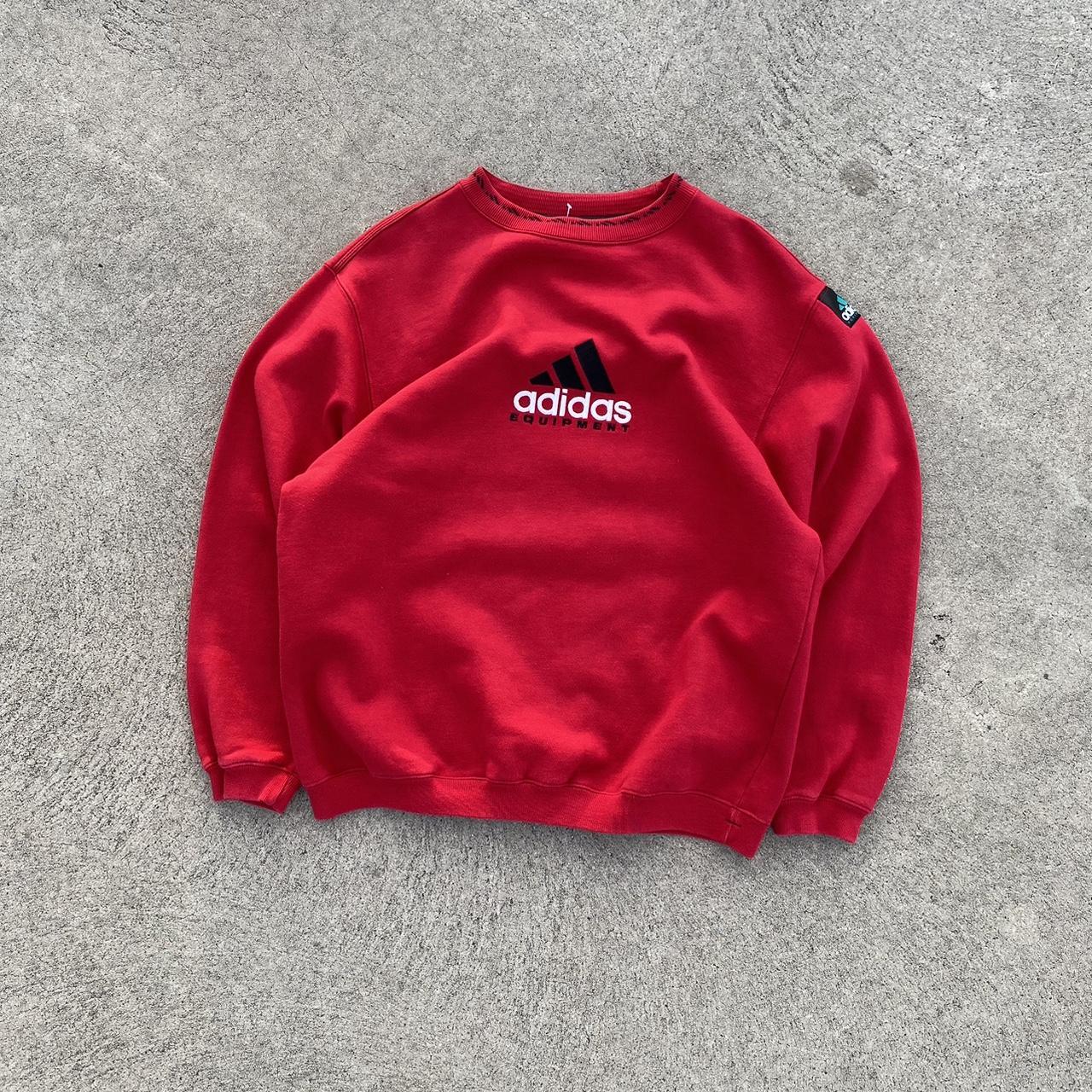 90s Vintage Adidas Jumper Recommended Size:... - Depop