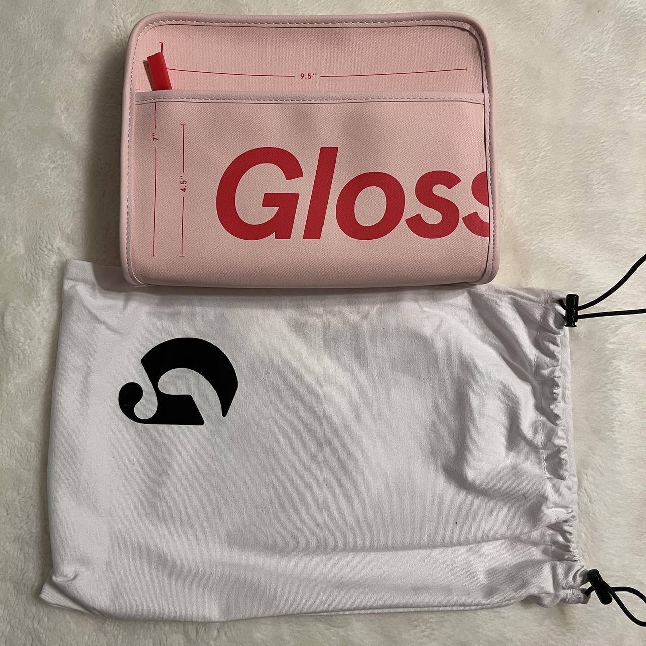 Glossier makeup bag! 🎀 Brand new never used!... - Depop