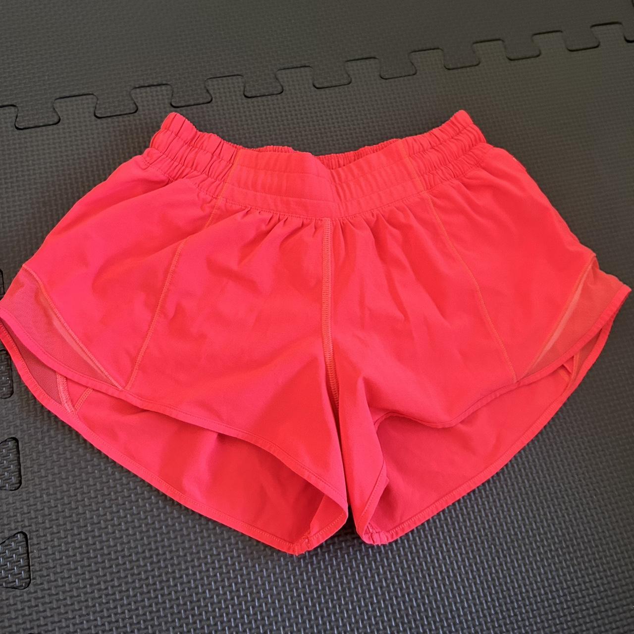 Red Lululemon shorts - Depop