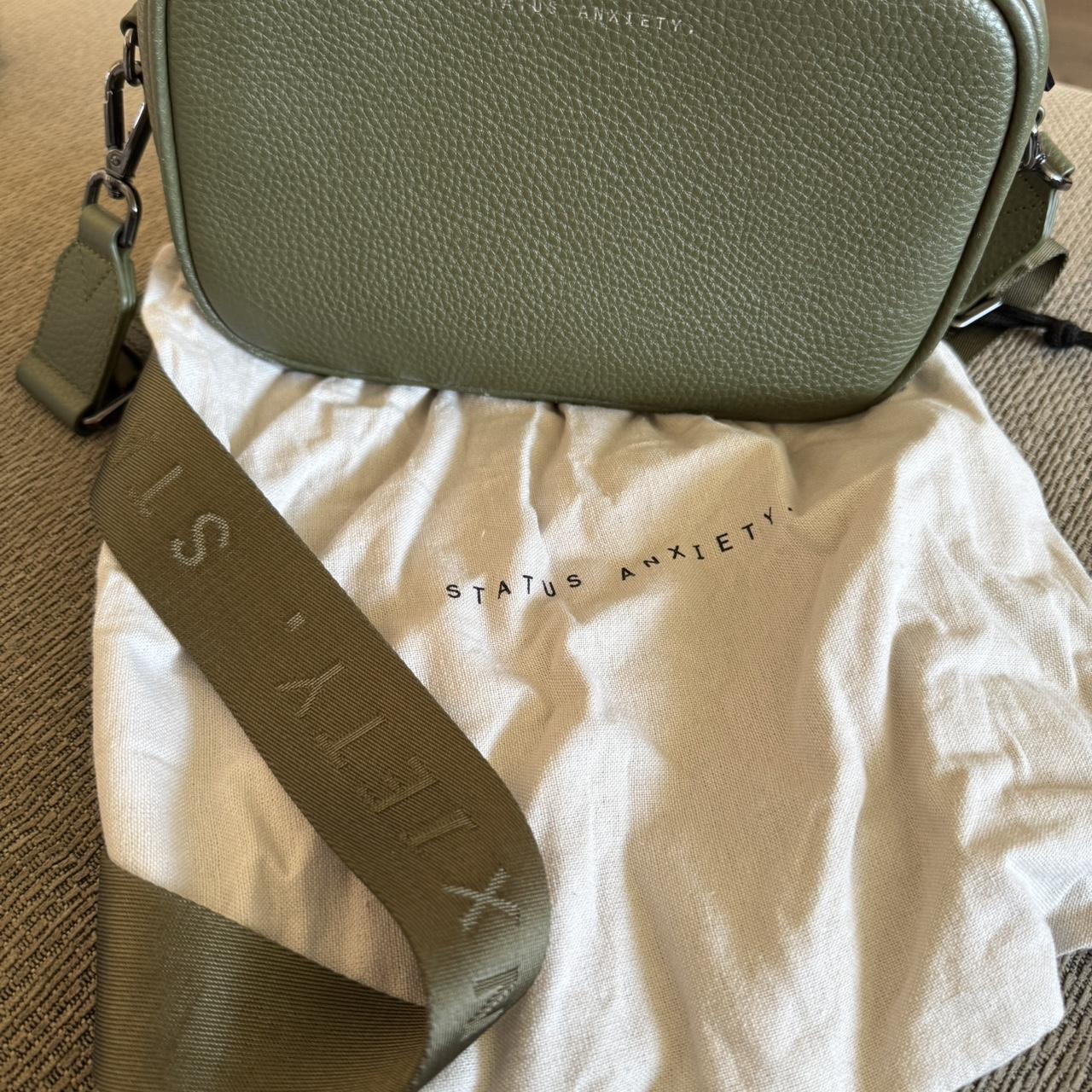 Status Anxiety plunder cross body bag with webbing... - Depop