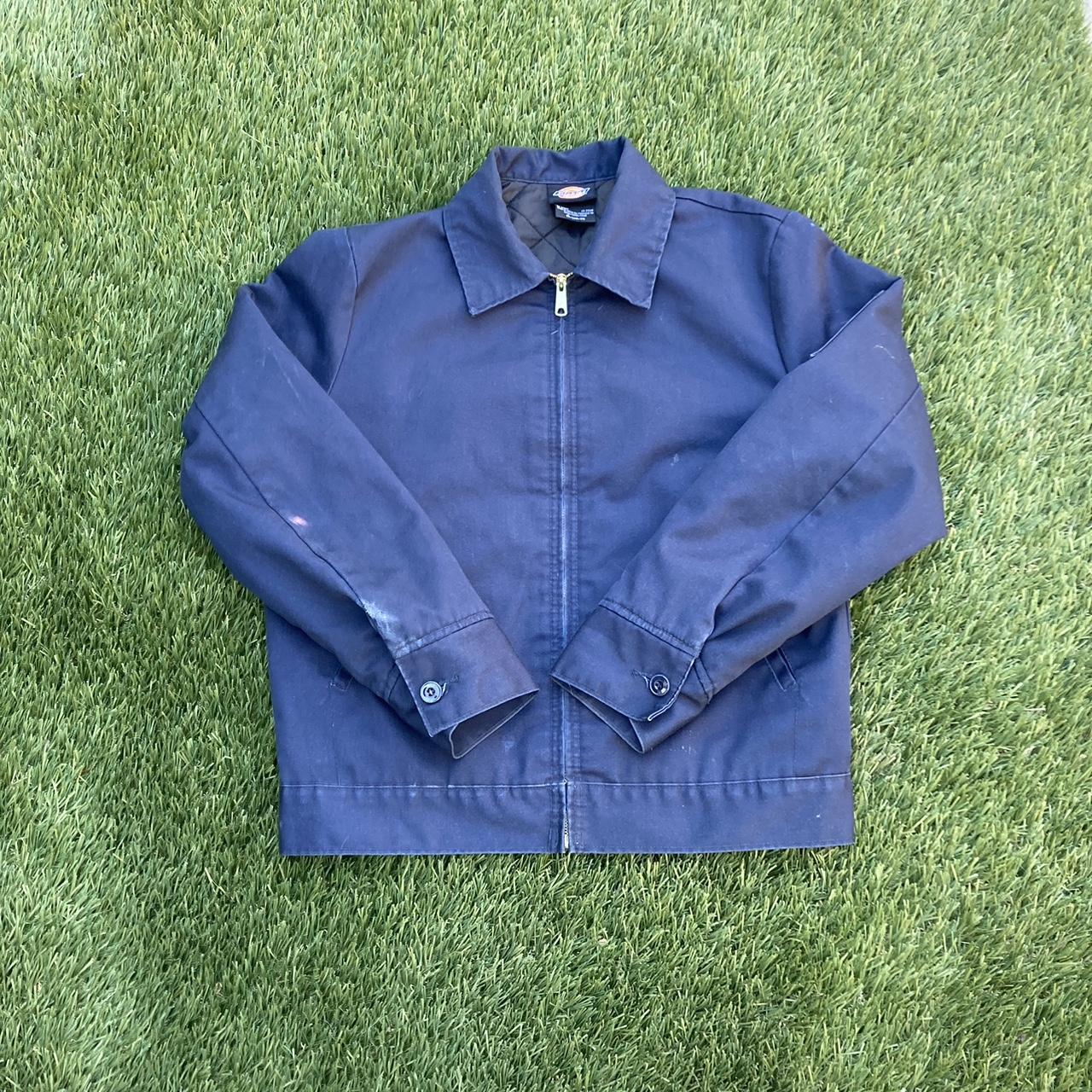 Navy blue Dickies jacket Medium - Depop