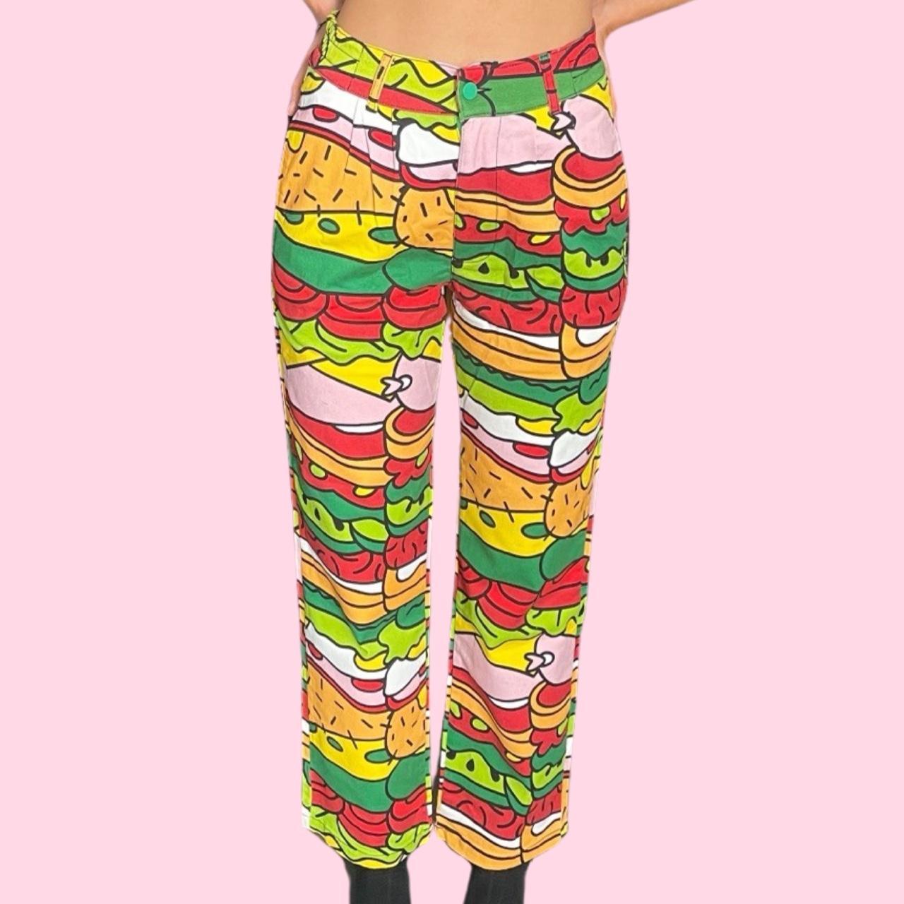 🥪 Lazy Oaf Colorful Sandwich Print Pants - Fun and... - Depop