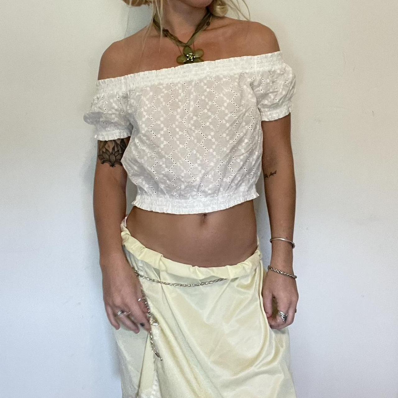 Gorgeous off the shoulder coquette blouse! Tag says... - Depop