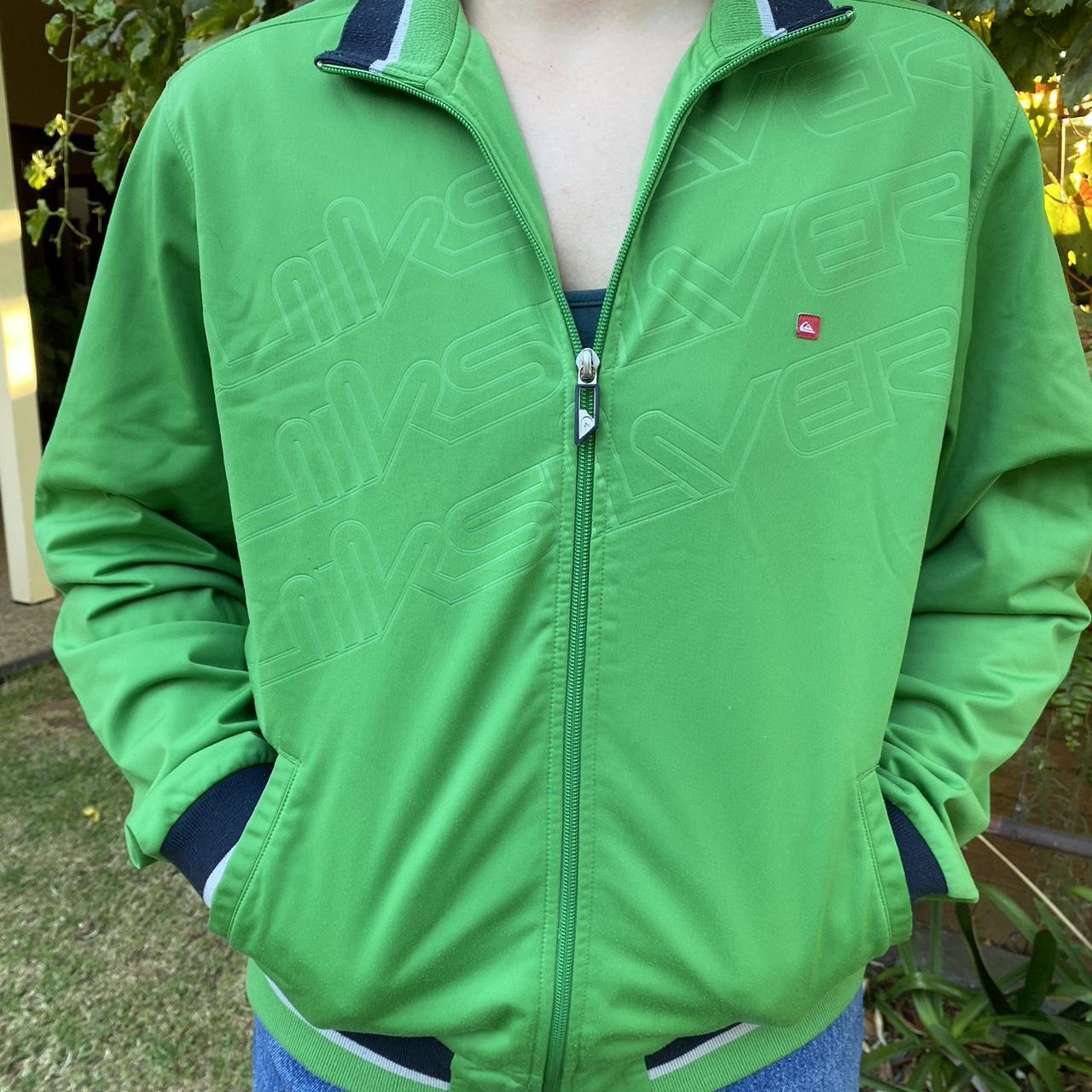 sickest 2000s green quiksilver jacket! 💚 - men’s... | Depop