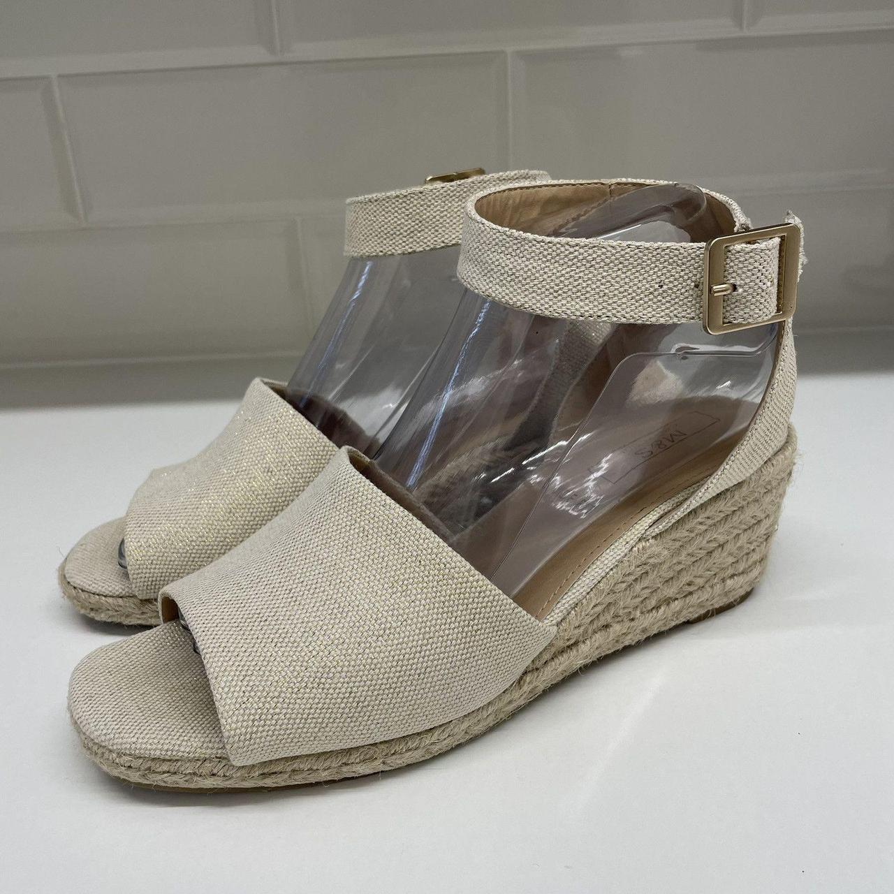 M&S Wide Fit Rope Wedge Low Heel Espadrille Sandals... | Depop