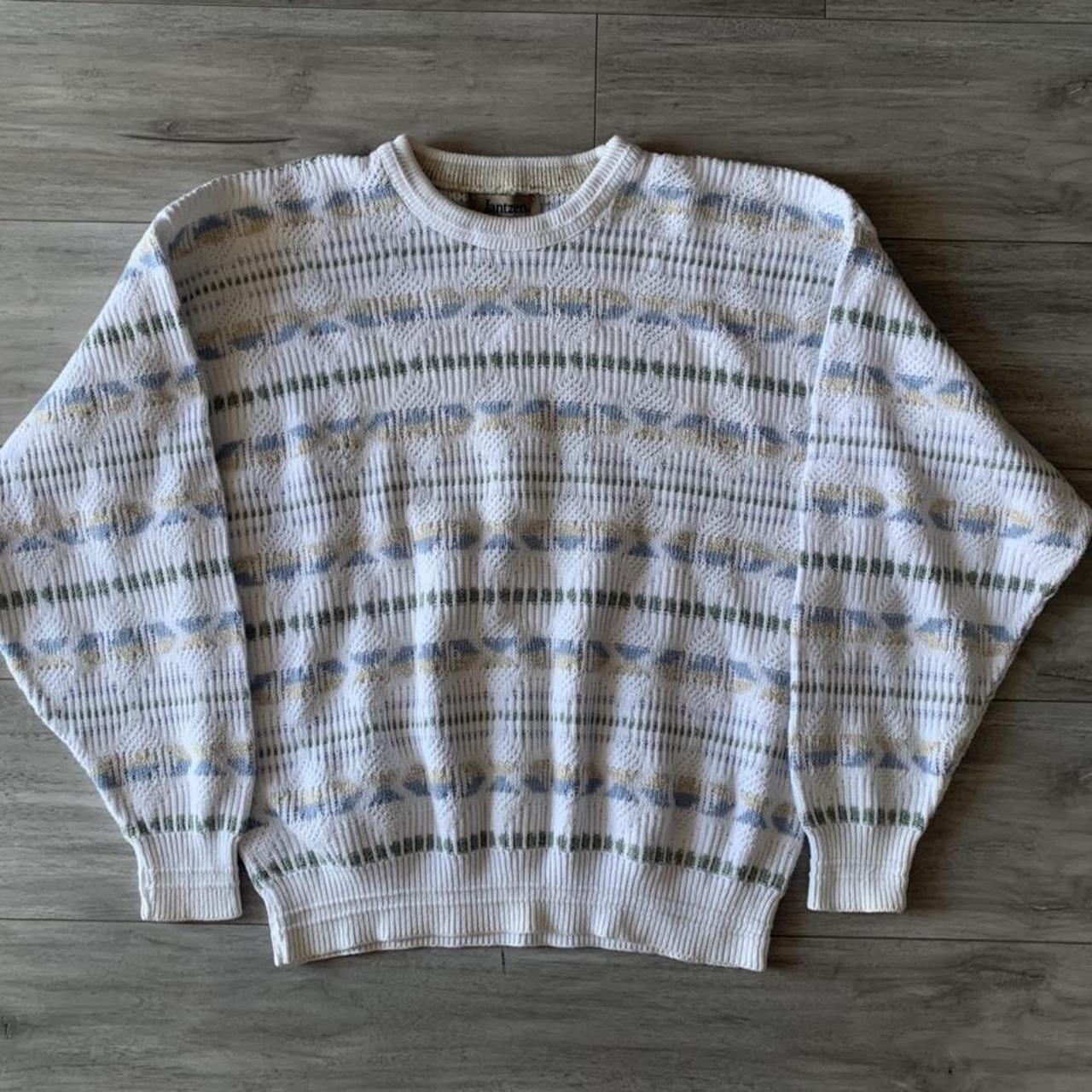 Vintage Made In USA Jantzen Textured Sweater Perfect... - Depop