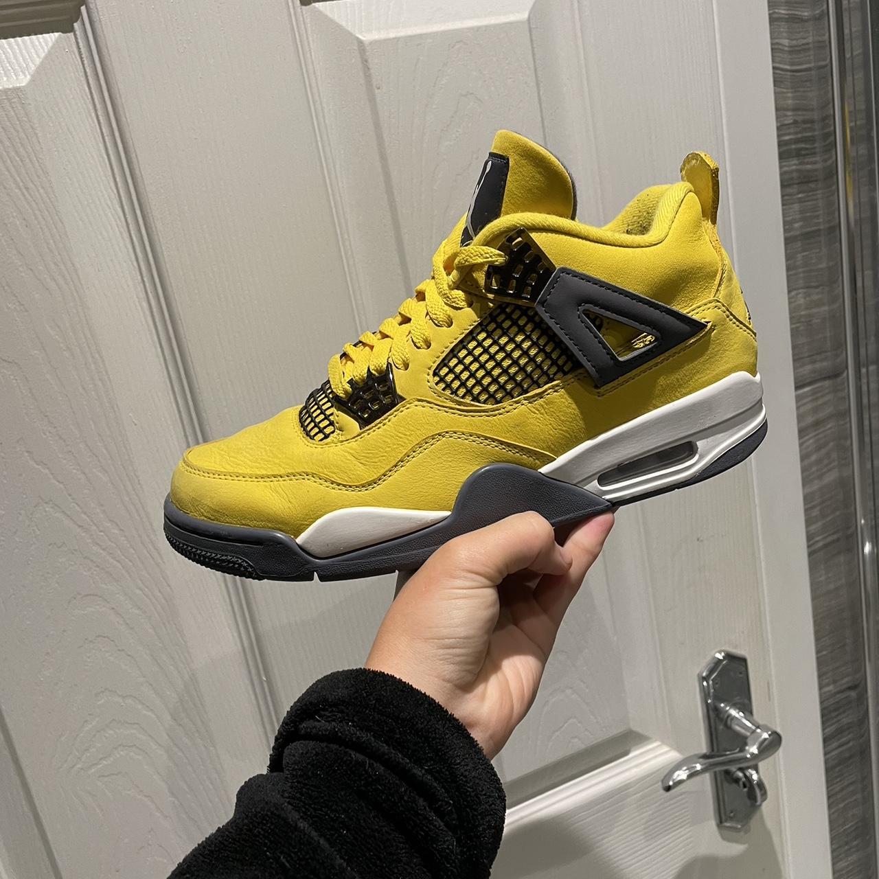 Authentic Jordan 4 Lightnings⚡️ Size UK 7👟 Worn... - Depop