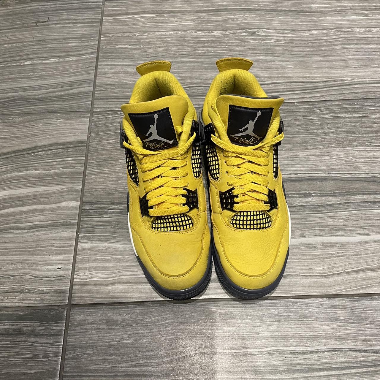 Authentic Jordan 4 Lightnings⚡️ Size UK 7👟 Worn... - Depop