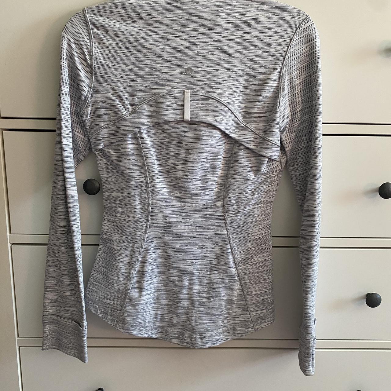 Grey Lululemon Define Jacket Size: 6 Flaws:... - Depop