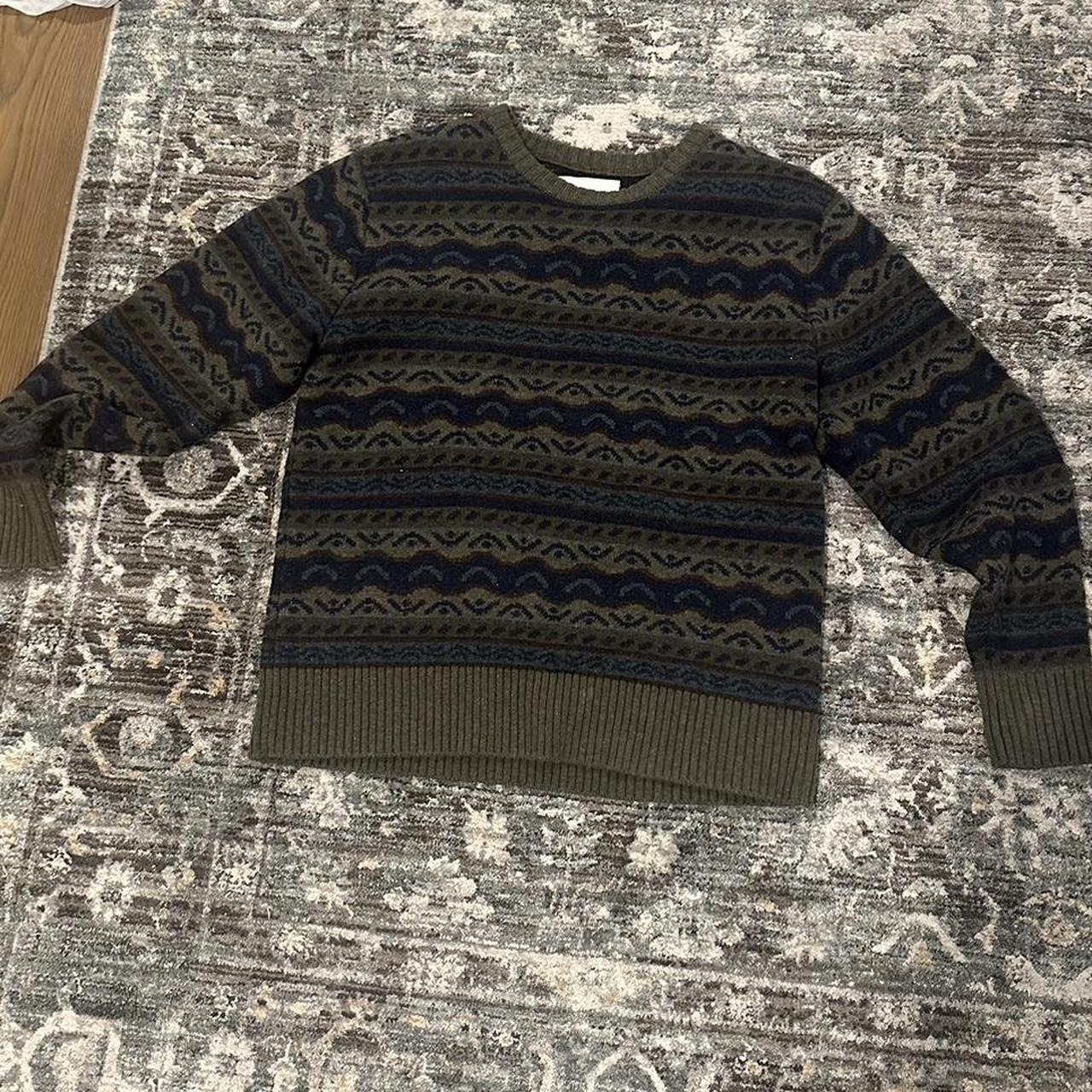 Adsum Merino Wool Grandpa Sweater 22x26 - Depop