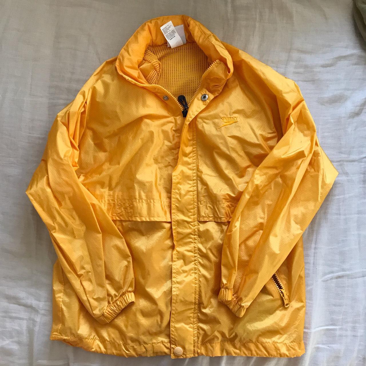 Yellow speedo windbreaker - Depop