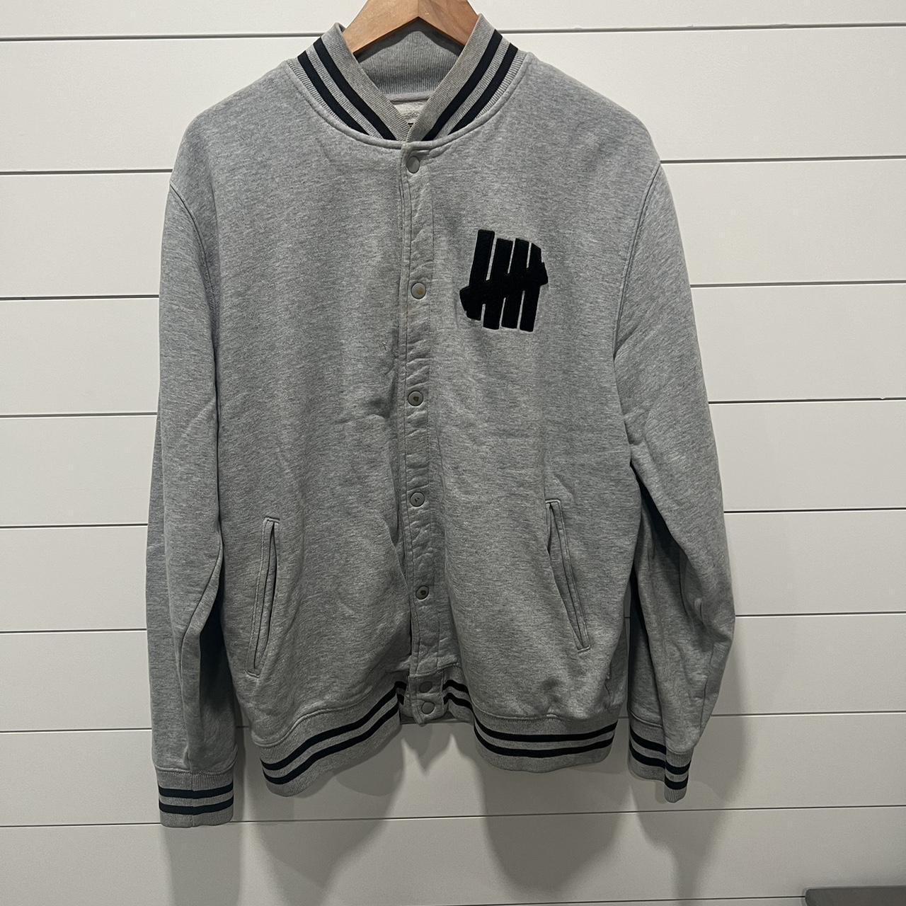 Undefeated Sweat Jacket Button up 5 Strikes Logo... - Depop