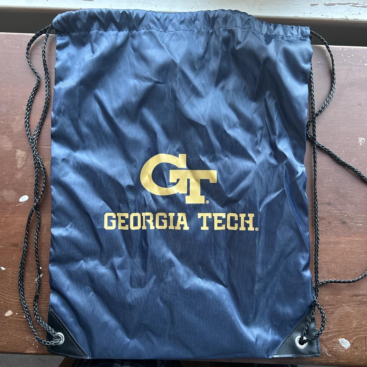 georgia tech drawstring bag from school store,... - Depop