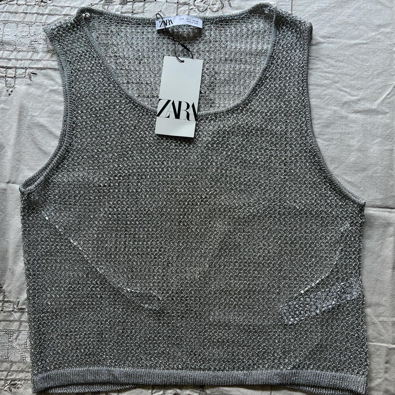 🪩💿🪩💿🪩 silver mesh tank!! Perfect for your... - Depop