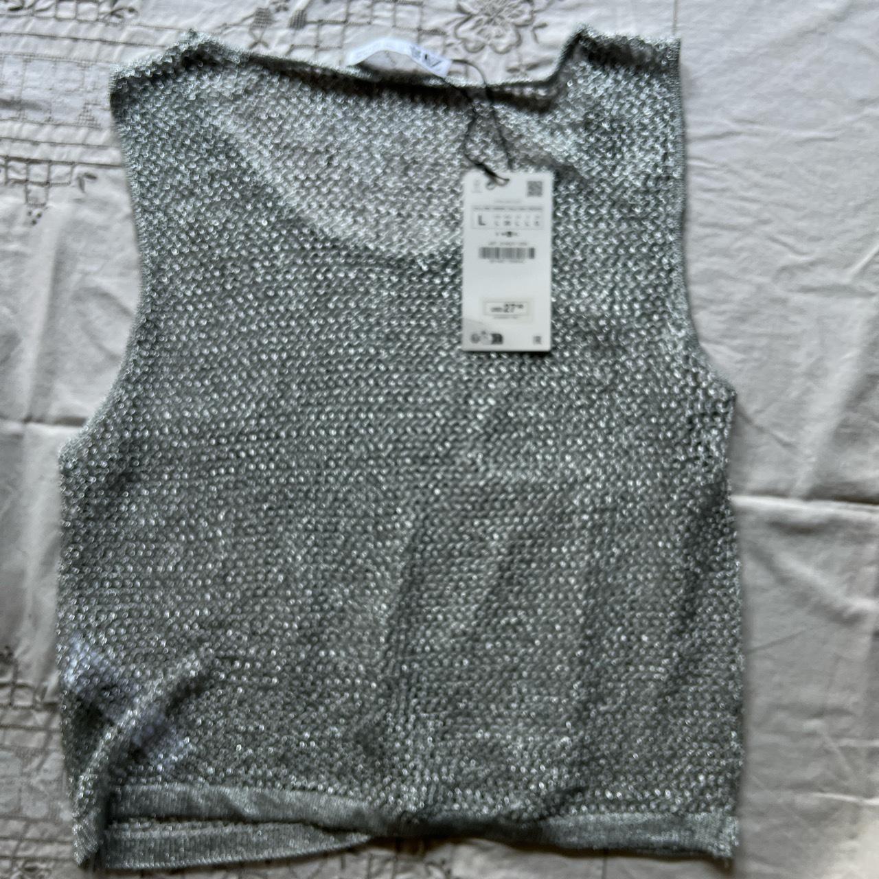 🪩💿🪩💿🪩 silver mesh tank!! Perfect for your... - Depop
