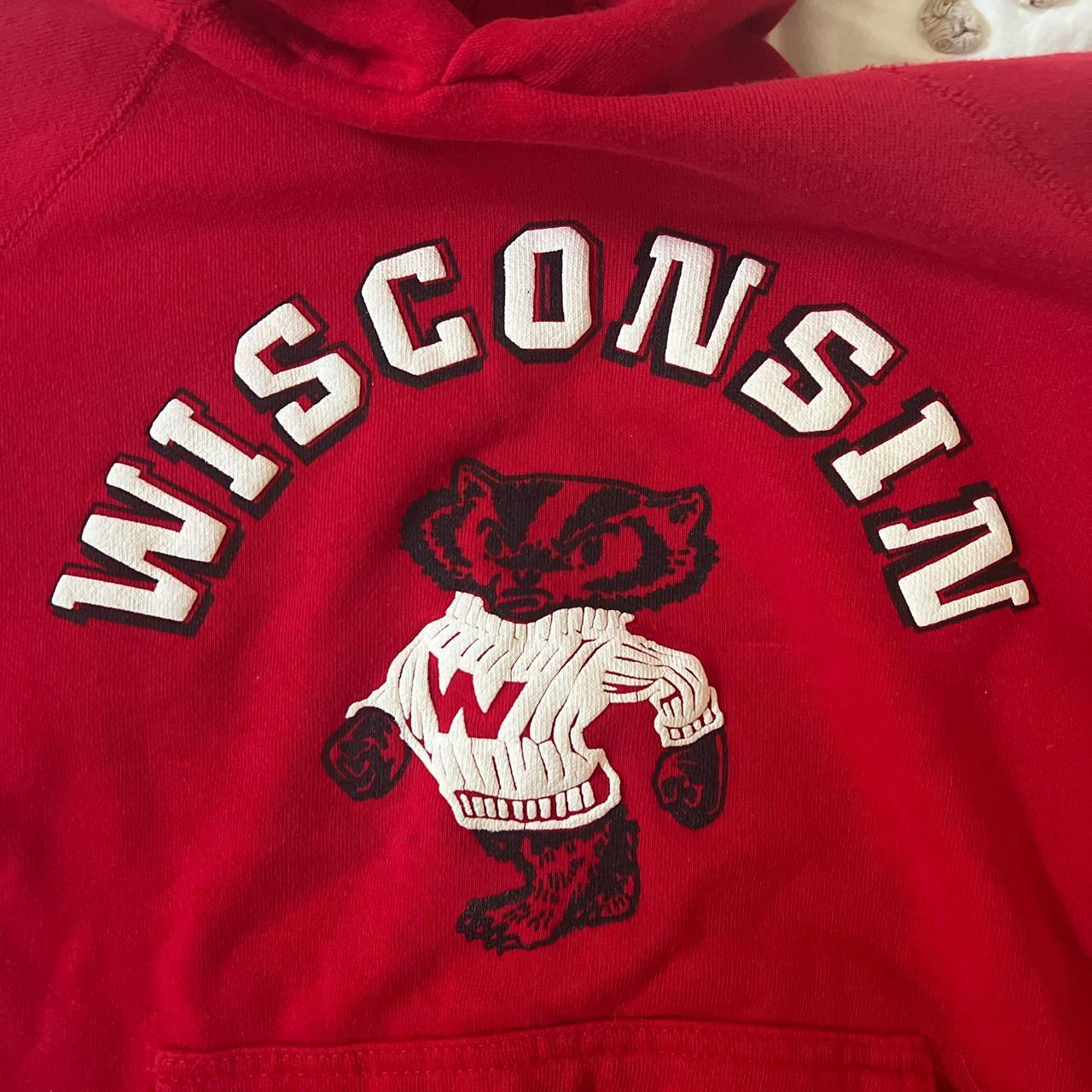 Vintage University of Wisconsin (UW Madison) hoodie,... - Depop