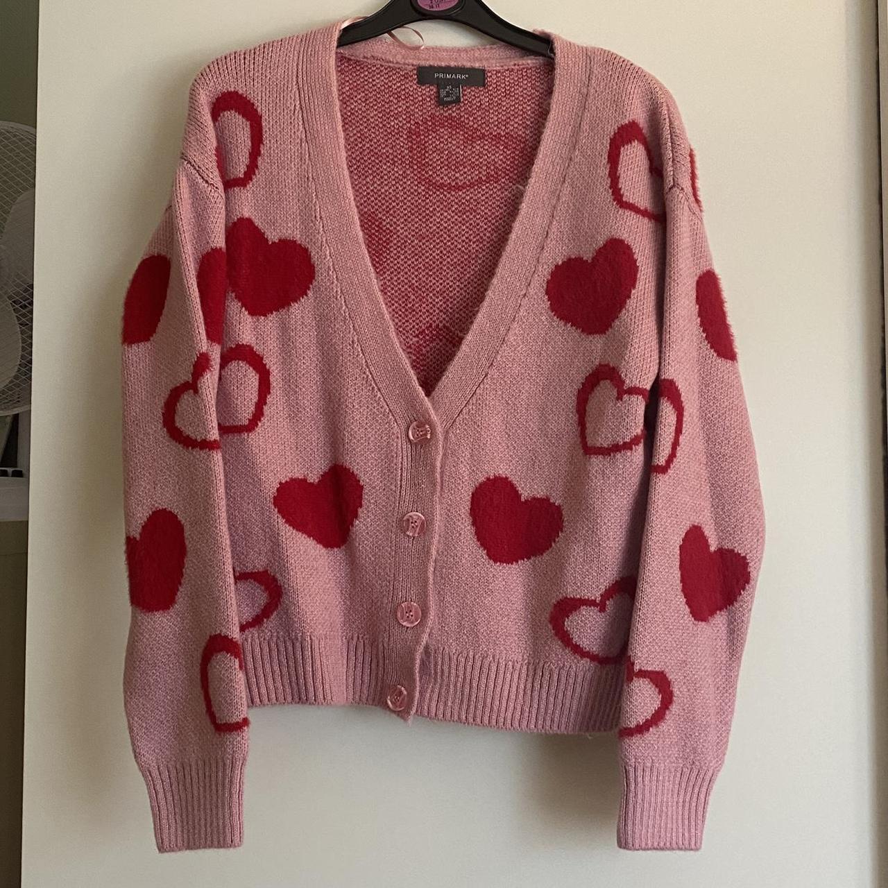 Primark heart cardigan, I absolutely love this... - Depop
