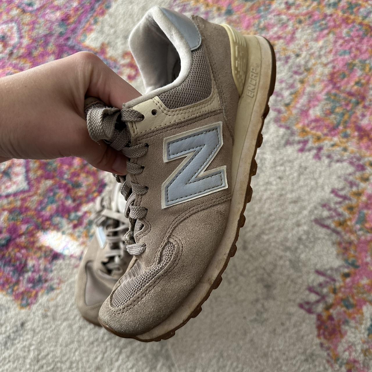 new balance tennis shoes well used #newbalence... - Depop