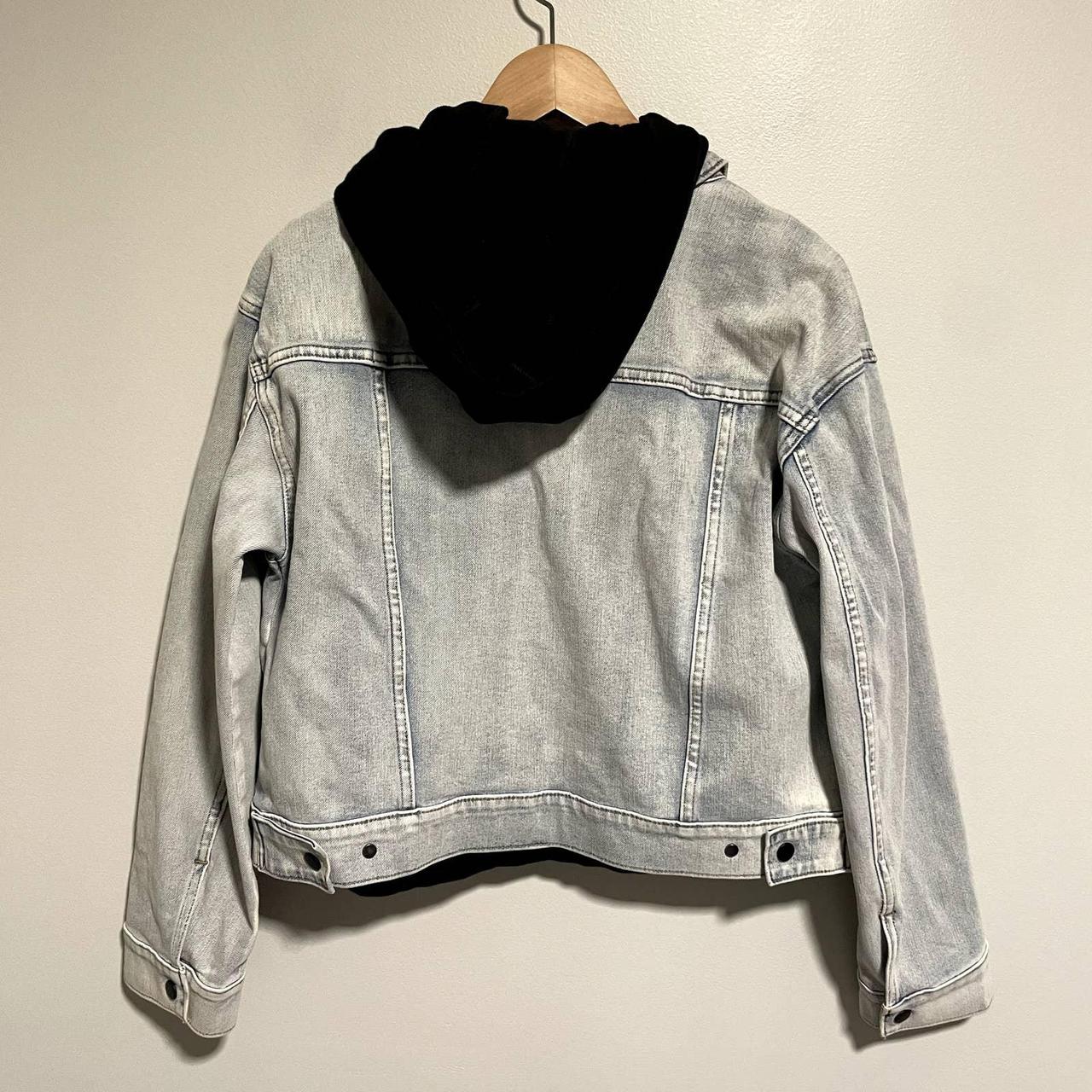 Athleta Denim Jacket with Hooded Vest 3-in-1 Jacket... - Depop