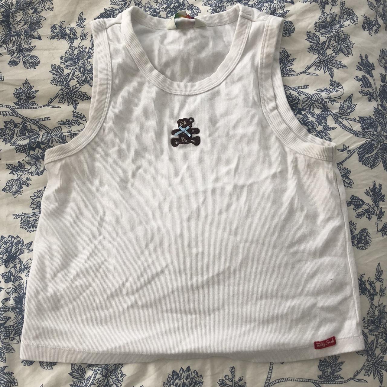 Teddy fresh teddy bear tank top with bow - Depop