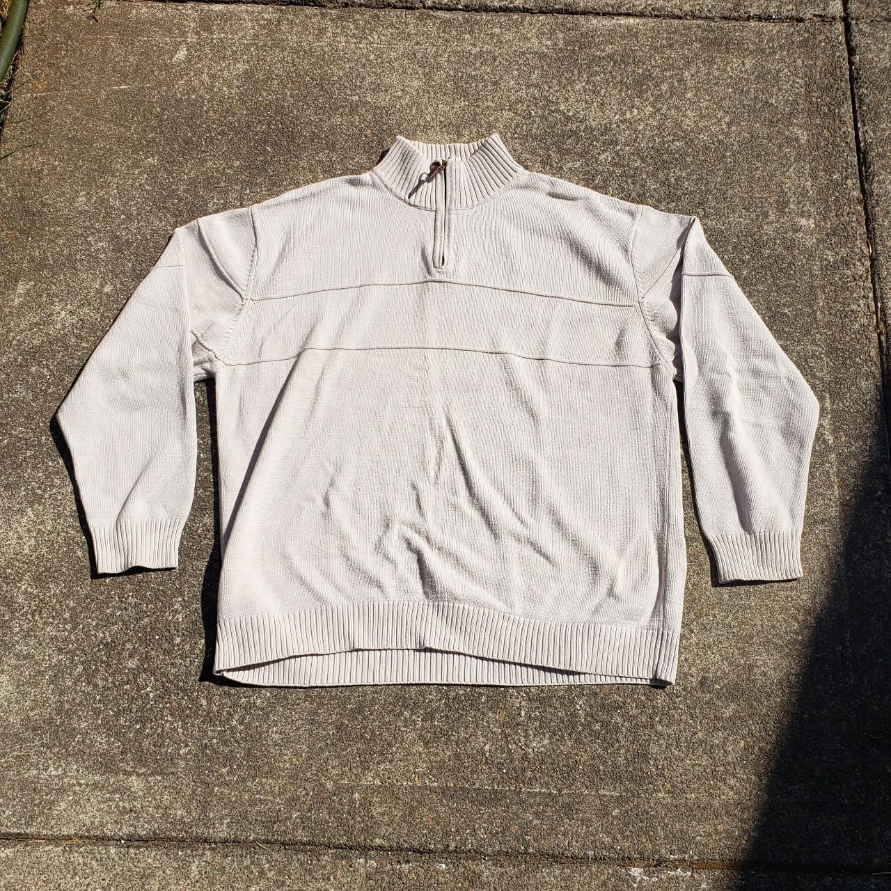Pendleton Quarter Zip Up Sweater XL Creme - Depop