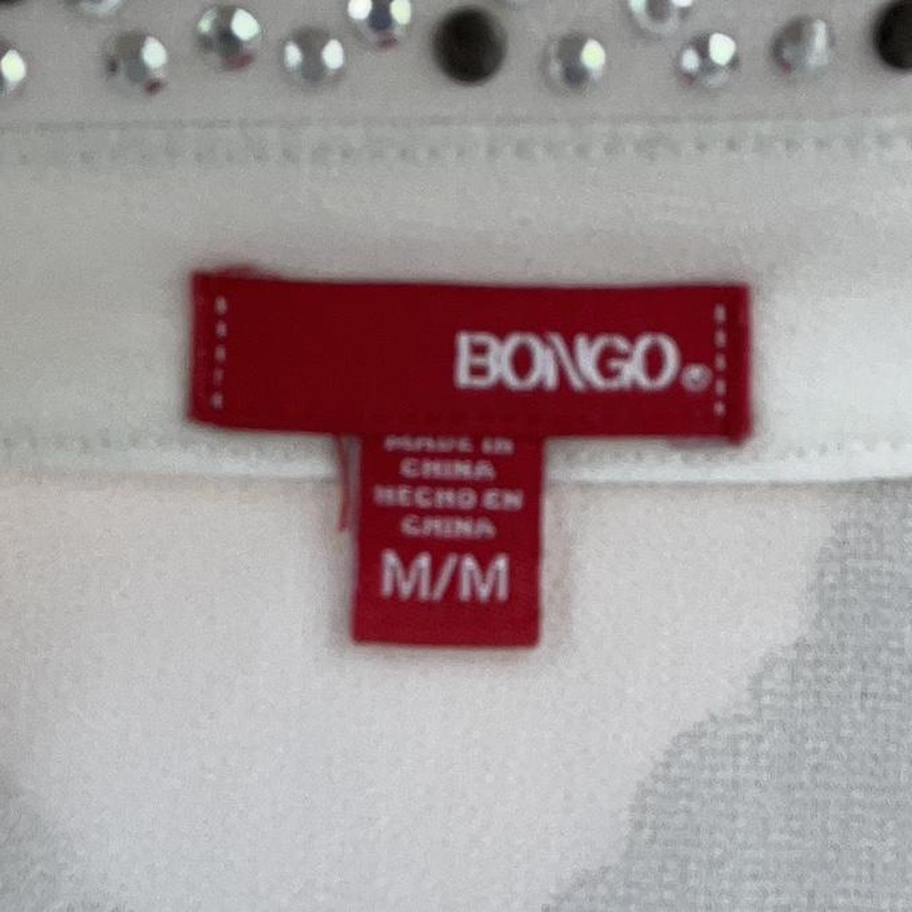 BONGO Women's White and Silver Blouse | Depop