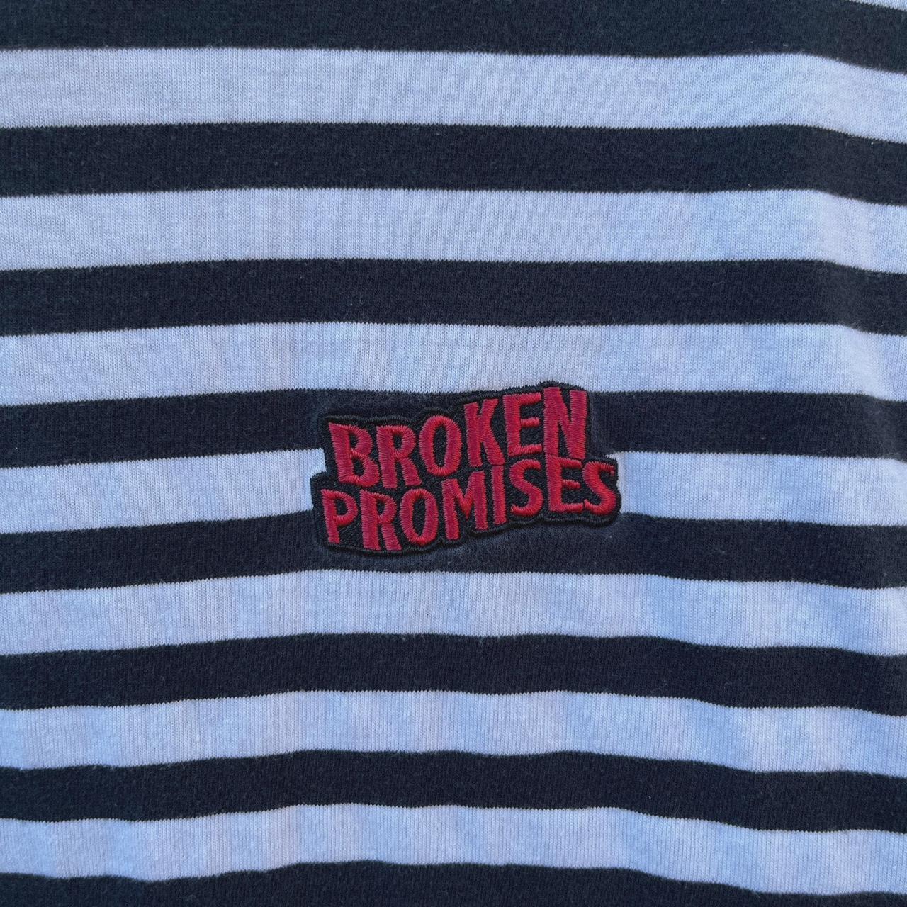 Broken Promises • black & white striped long sleeve,... - Depop Broken Promises • black & white striped long sleeve,... - Depop