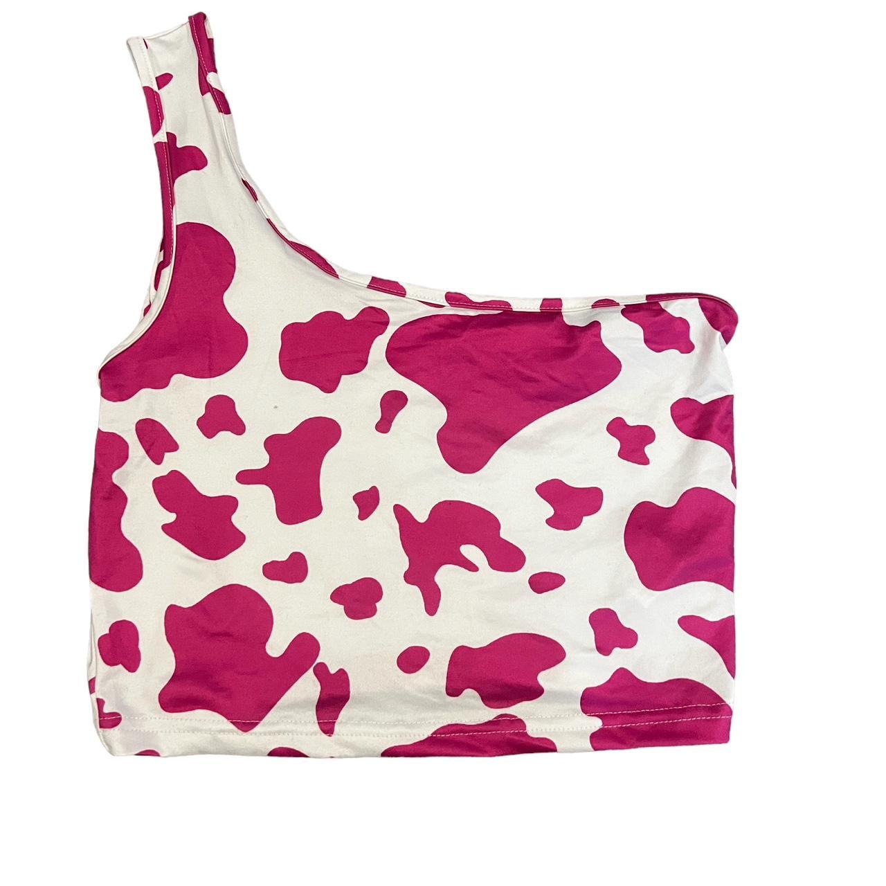 One Strap Cow Print Top 12 Countrygirl Tank Depop